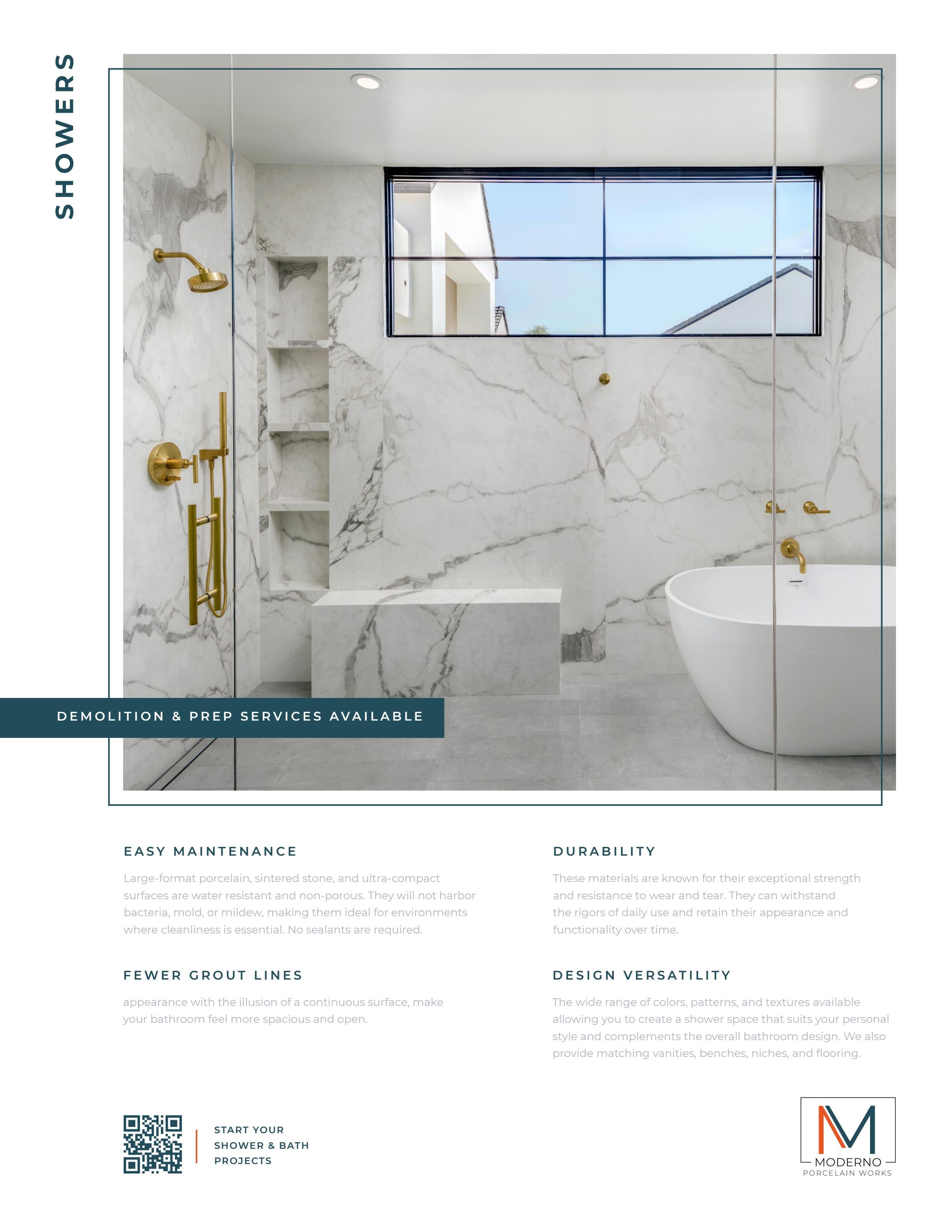 Moderno Porcelain Works Showers Flyer by StChristopherHoldings - Issuu