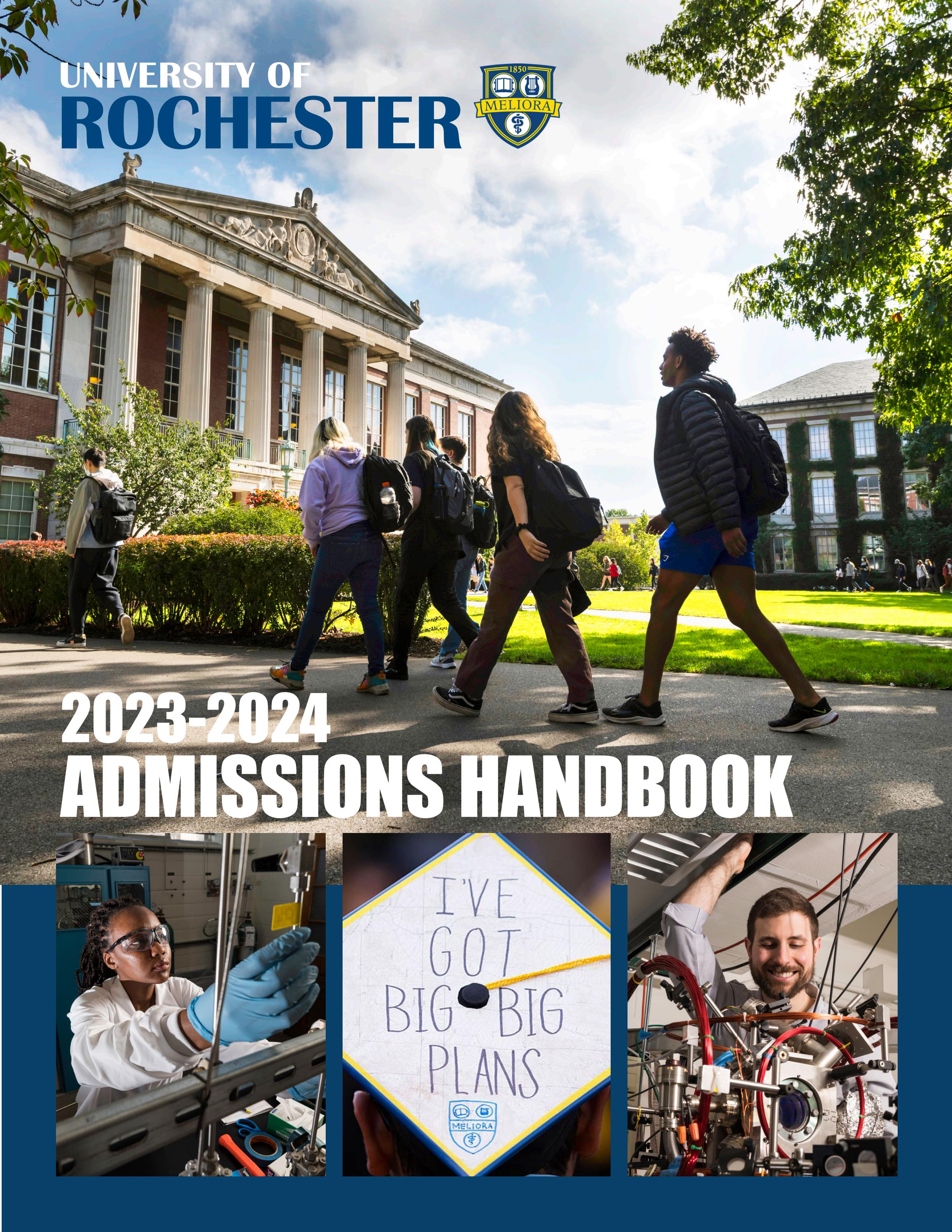 Admissions Handbook by University of Rochester - Issuu