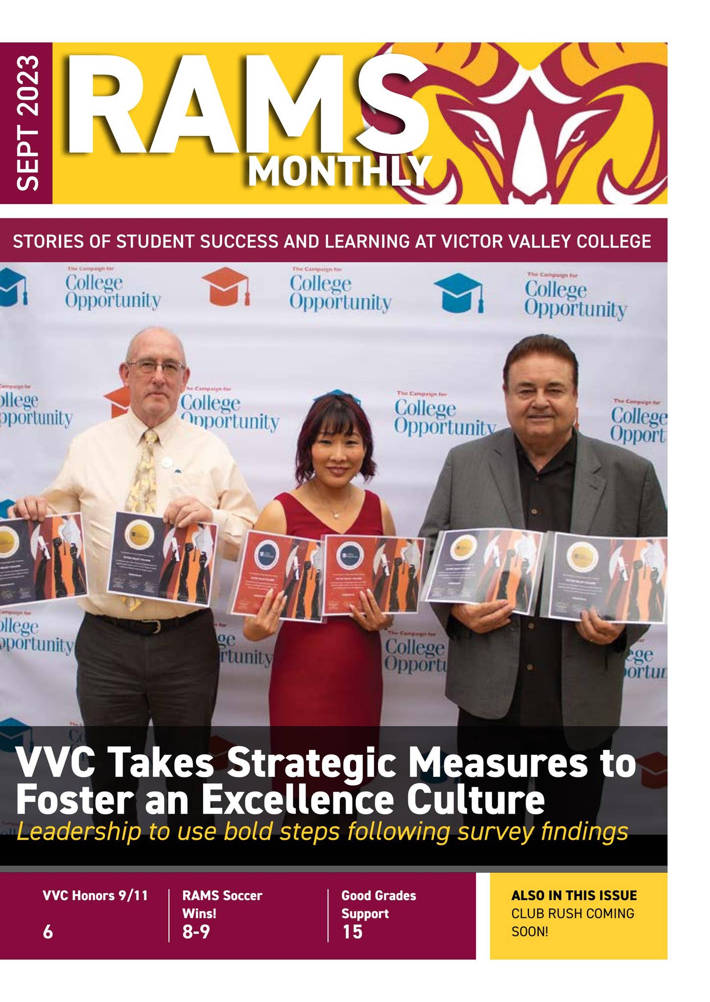 RAMS Monthly September 2023 by Victor Valley College - Issuu