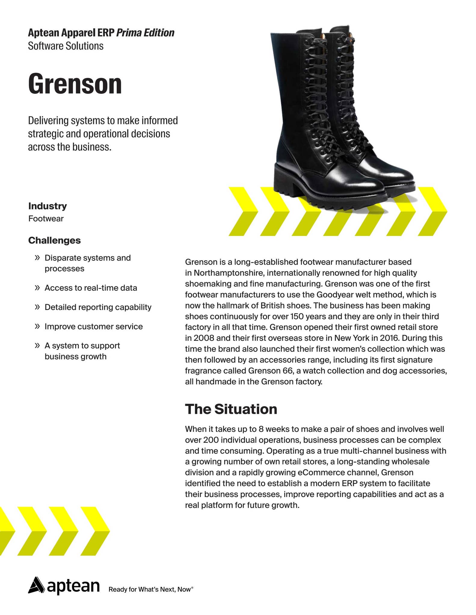Aptean Apparel ERP, Prima Edition Case Study: Grenson by Aptean - Issuu