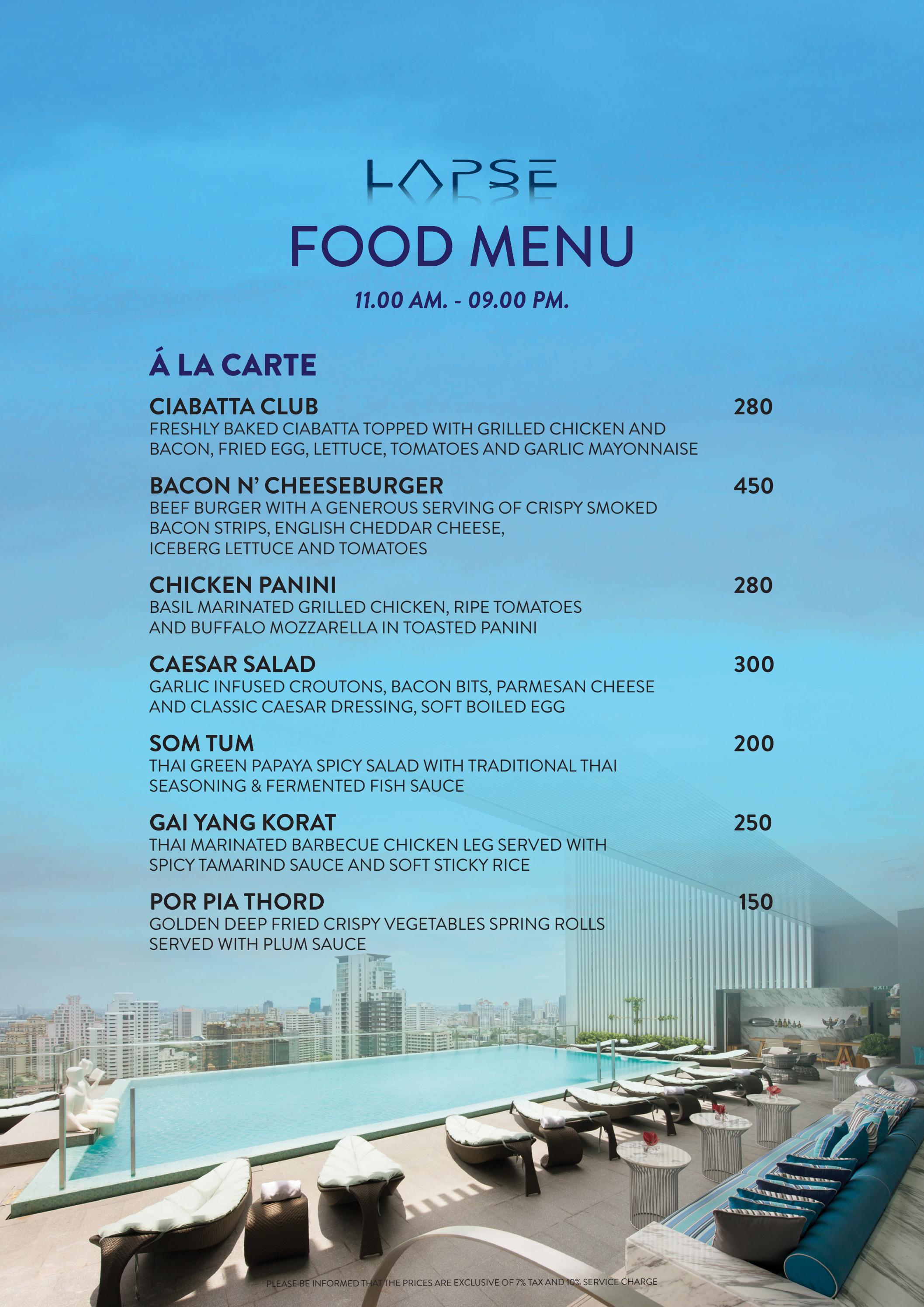 Lapse | Food & Drink Menu by Hilton Sukhumvit Bangkok - Issuu