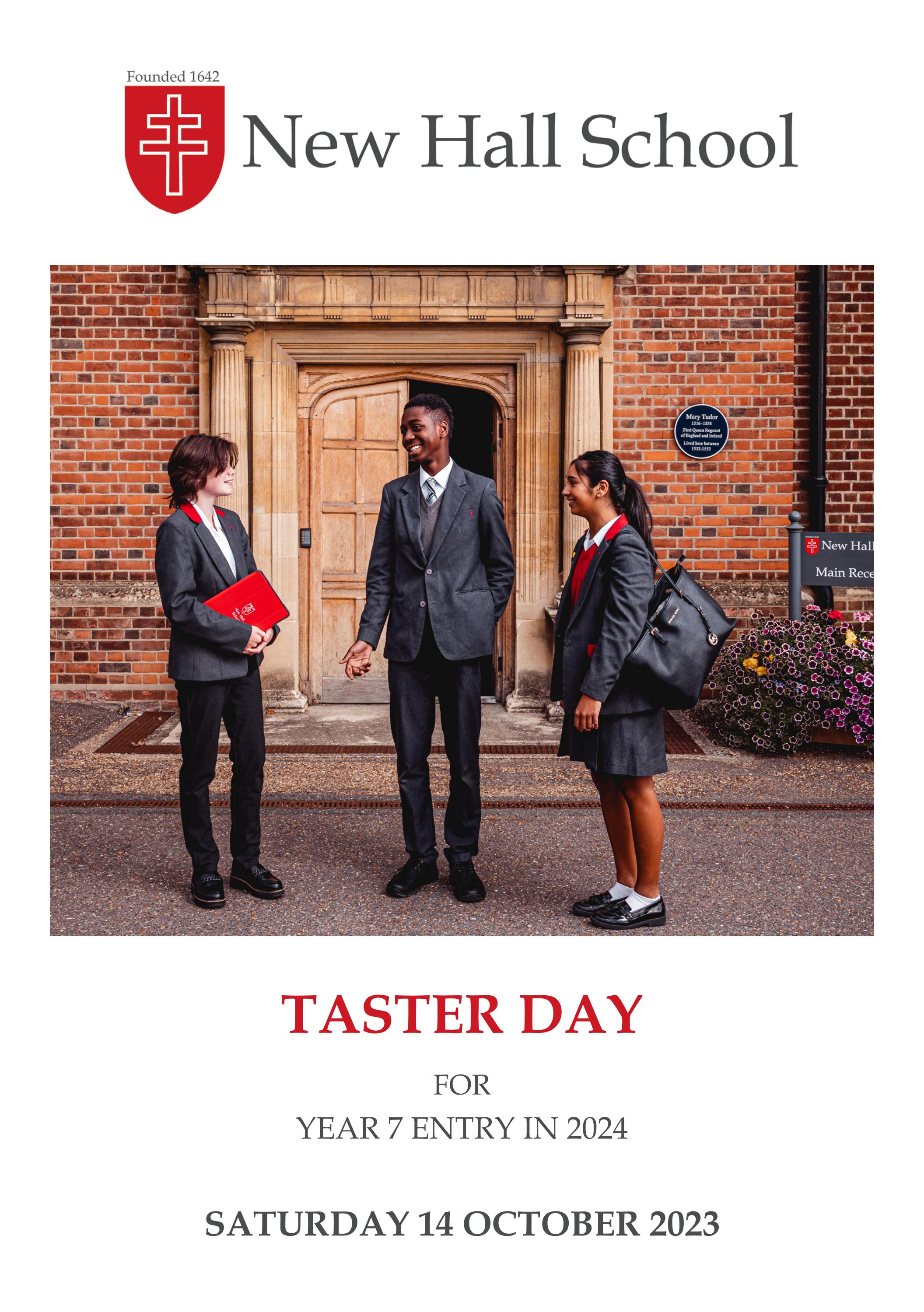 Year 7 Taster Day - Saturday 14 October by New Hall School - Issuu