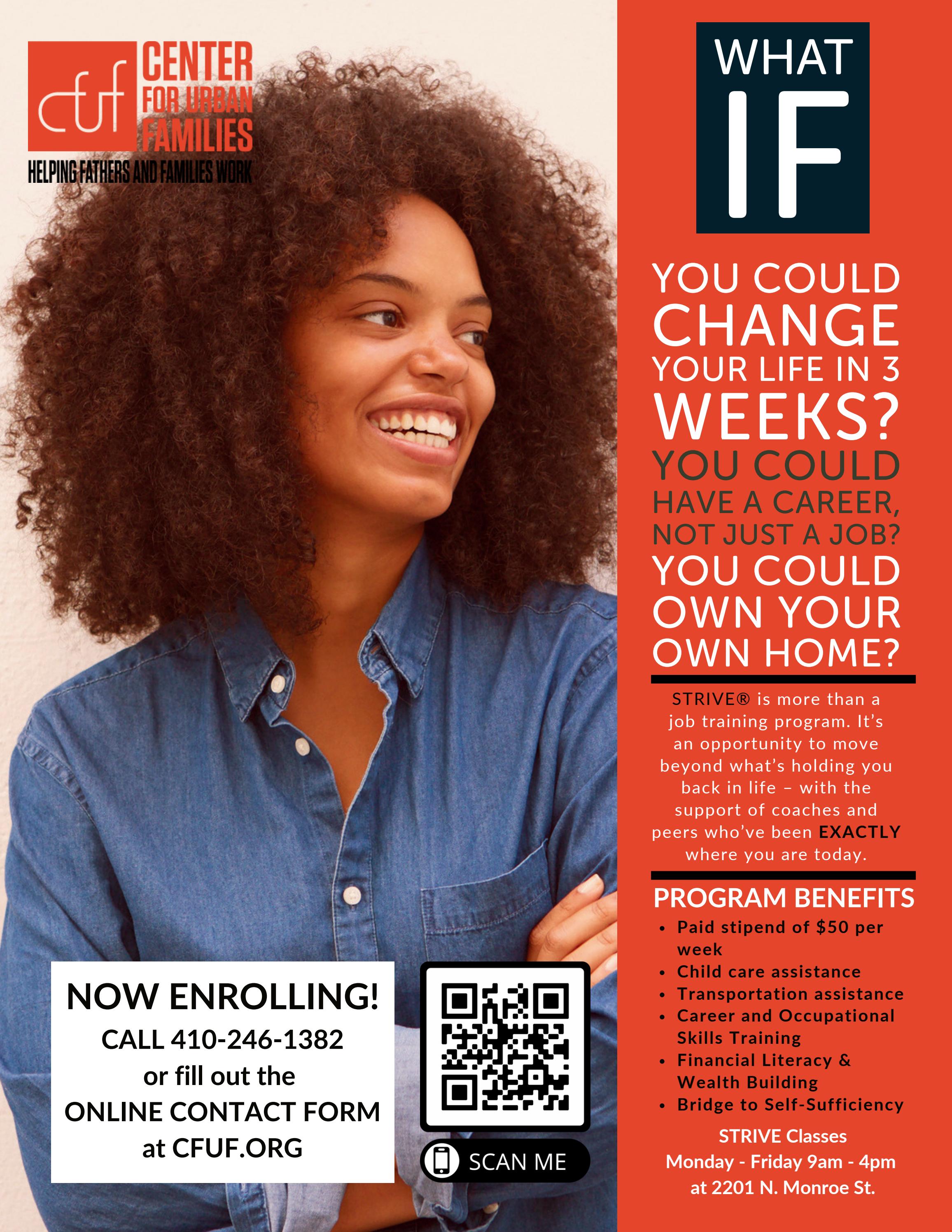 STRIVE Flyer F 10.2023 by Center for Urban Families - Issuu