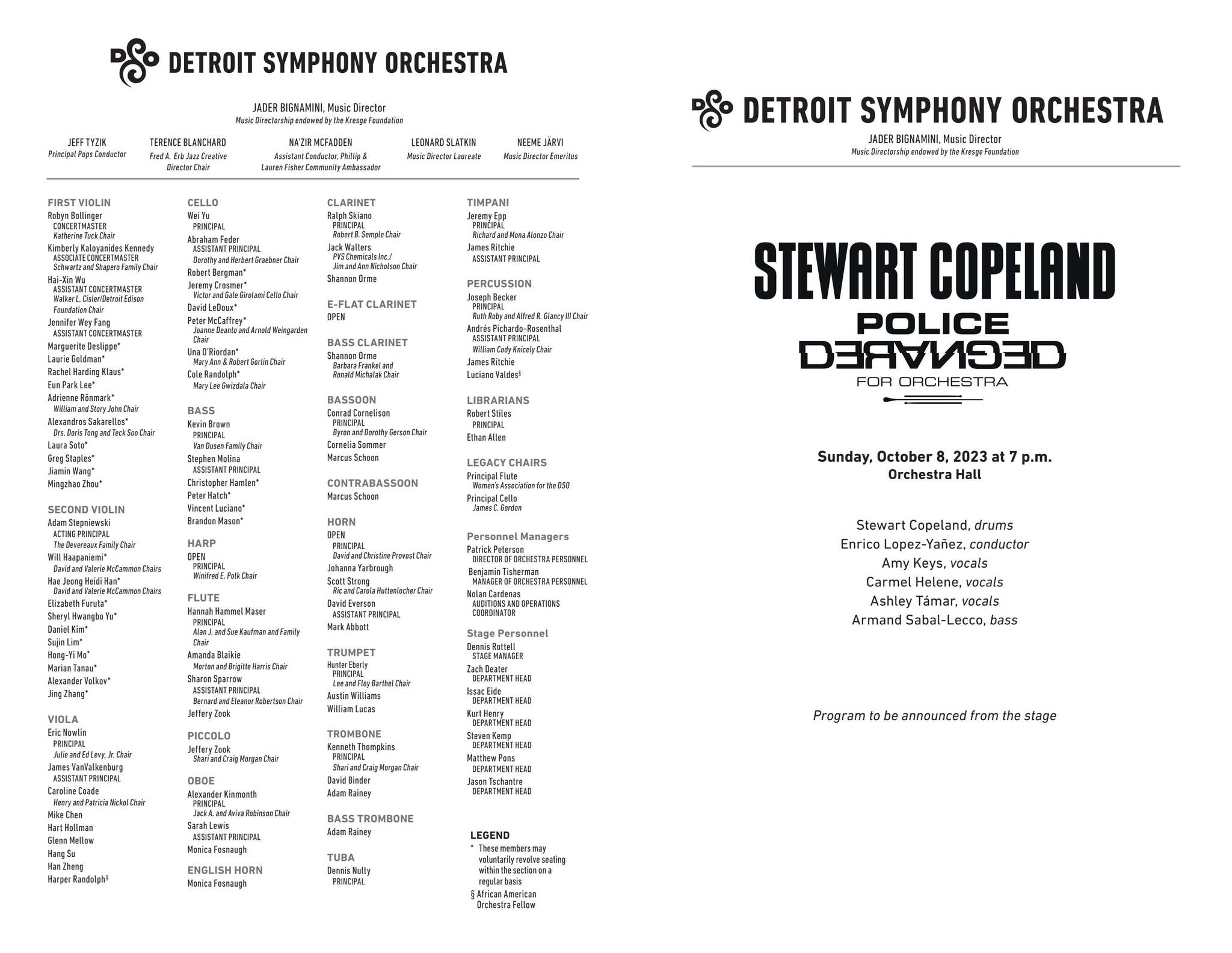 Stewart Copeland: Police Deranged by Detroit Symphony Orchestra - Issuu