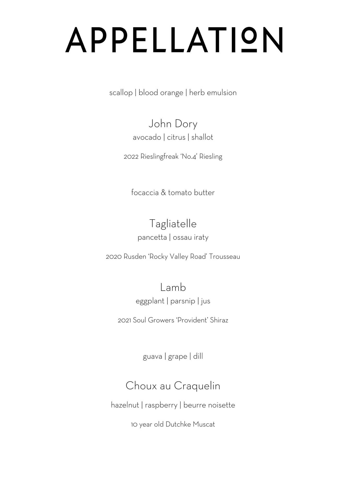 Appellation Sample Menu by Baillie Lodges - Issuu