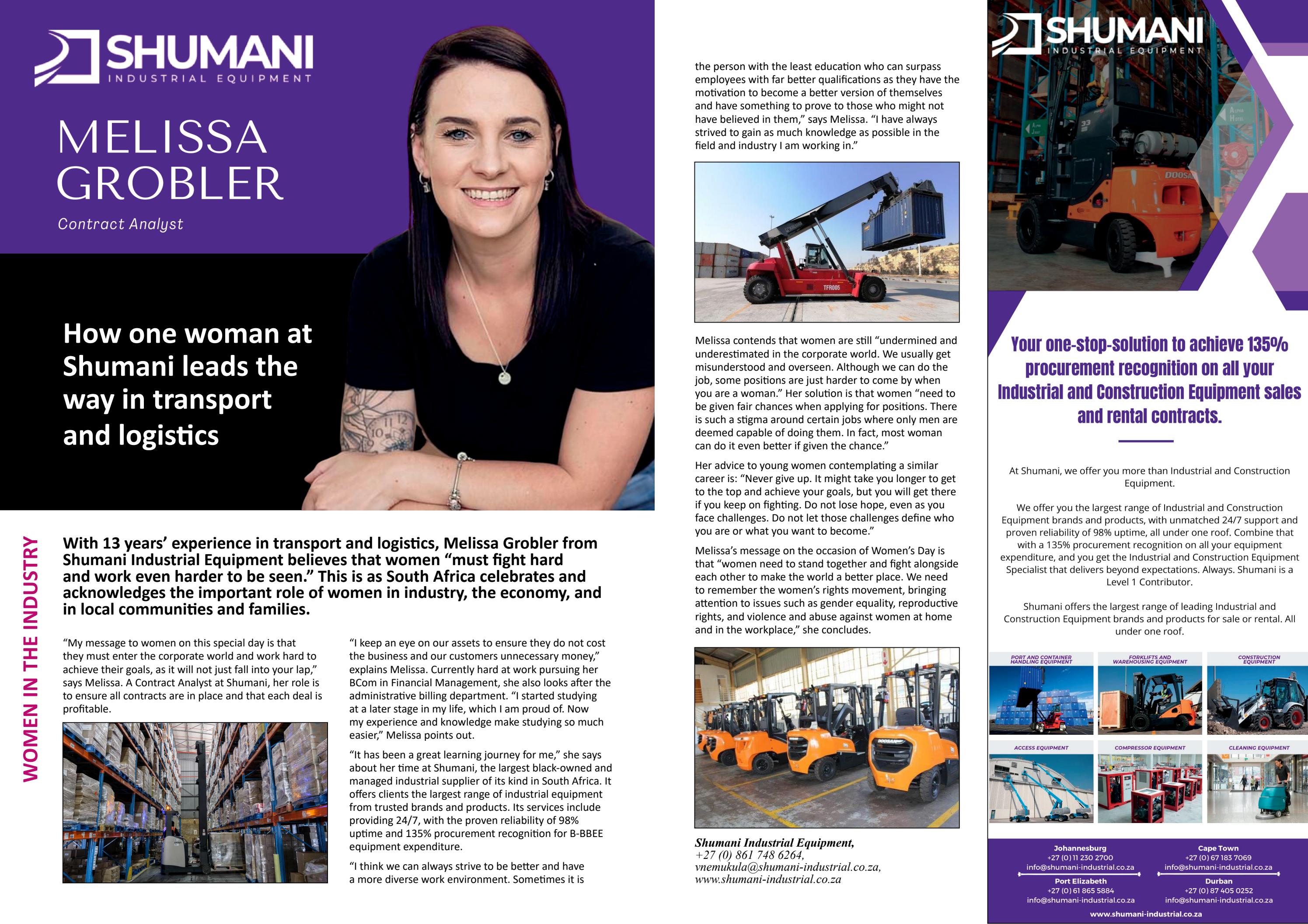 Shumani Industrial Equipment by Lifting Africa - Issuu