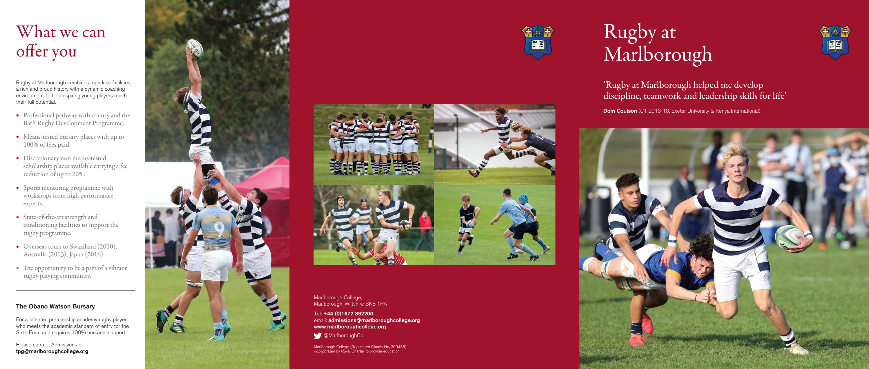 Marlborough College Rugby by Marlborough College - Issuu