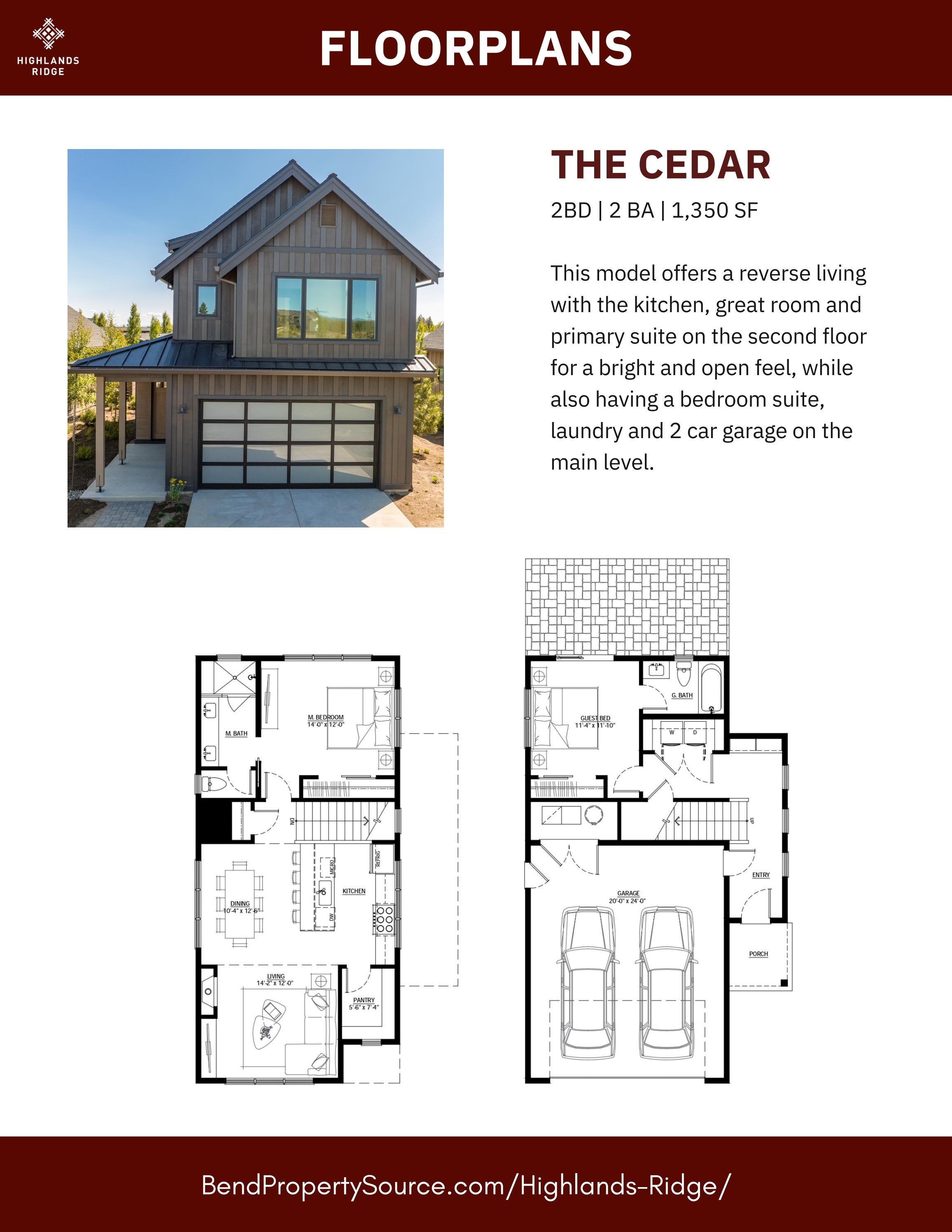 The Cedar Floor Plan by Ladd Group, Cascade Sotheby's International Realty - Issuu
