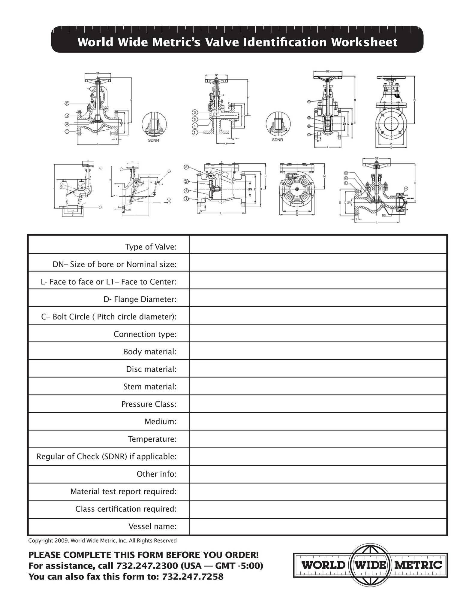WorldWide Metric Valve Identification Worksheet by Moore Creative - Issuu