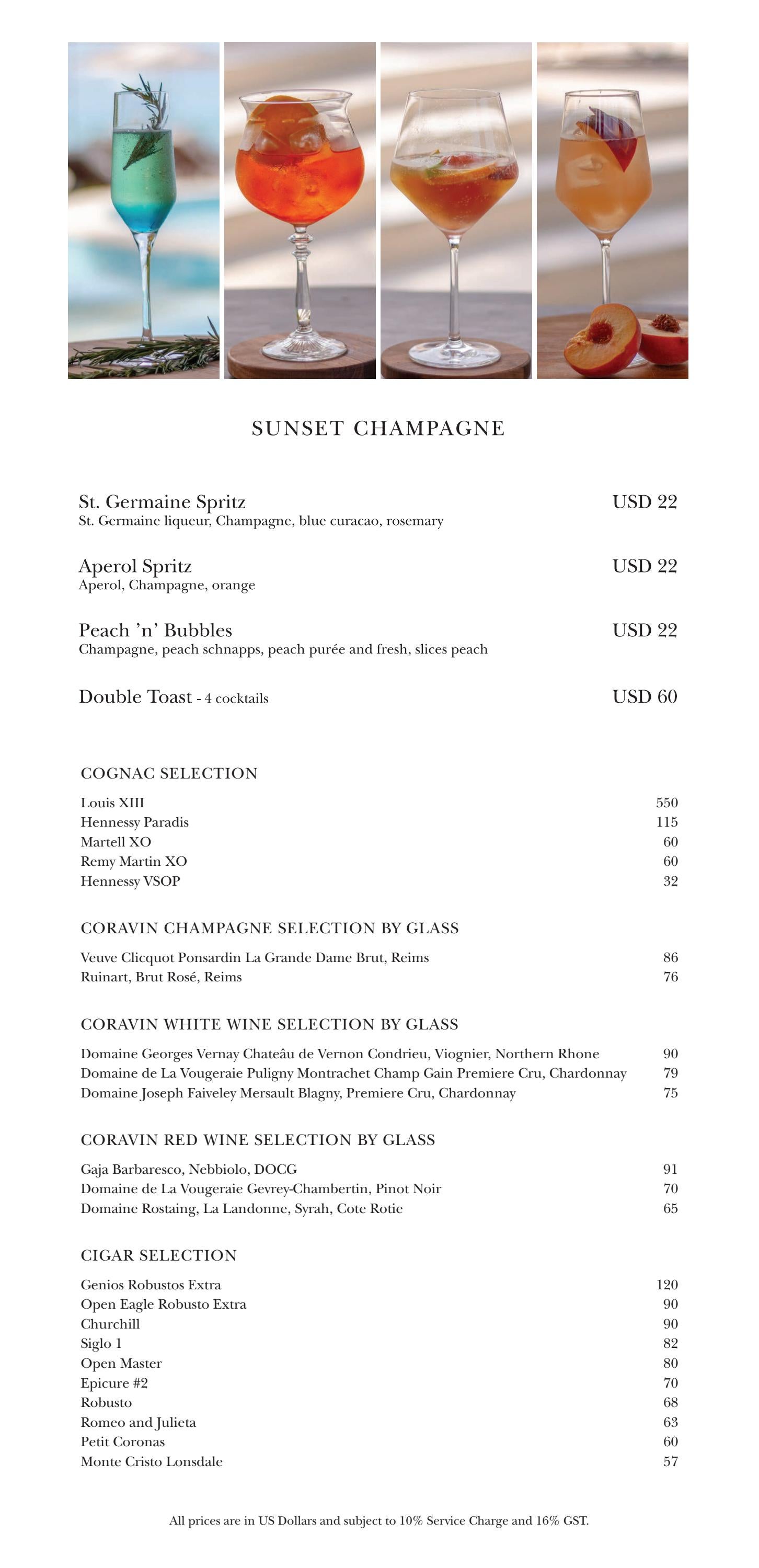 InterContinental Maldives Sunset Bar Cocktails Menu by InterContinental ...