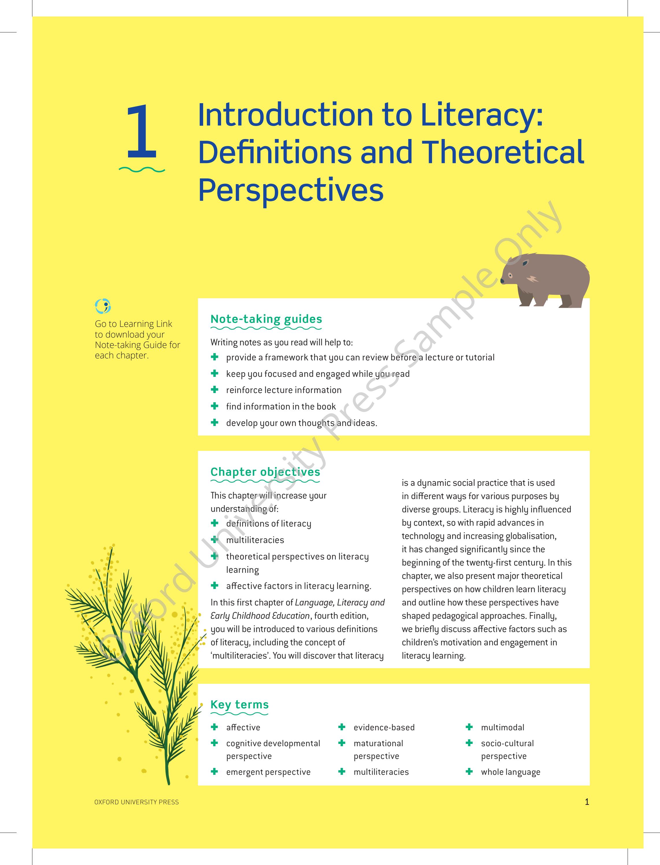 Language, Literacy & Early Childhood Education | Sample Pages by OUPANZ ...