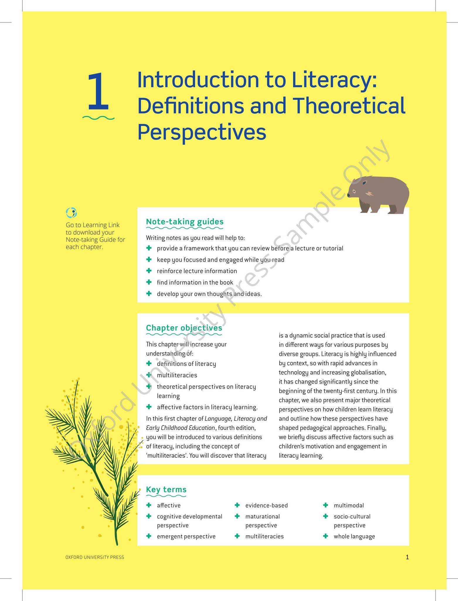 Language, Literacy & Early Childhood Education | Sample Pages by OUPANZ ...