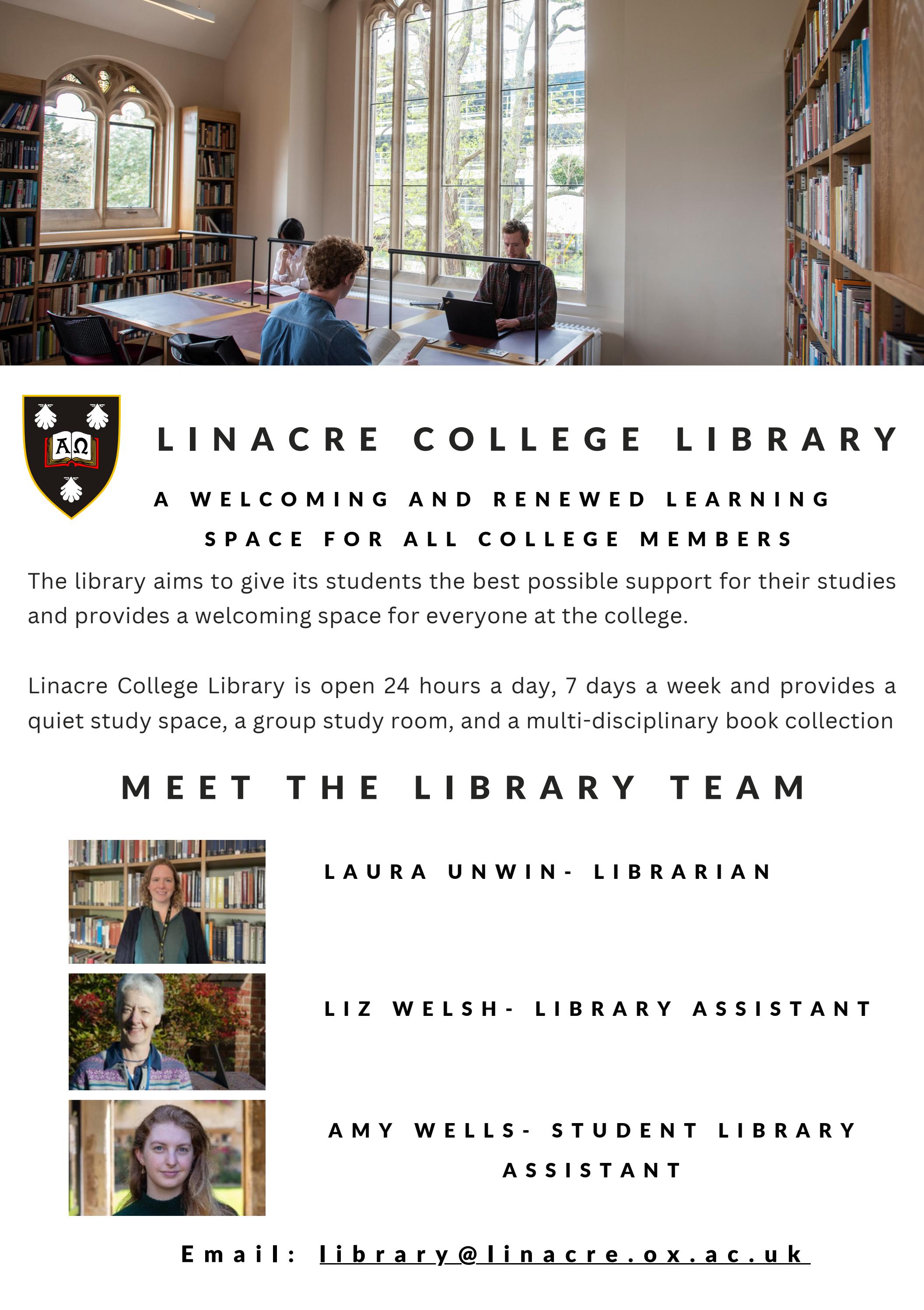 How to use Linacre Library by LinacreCollege - Issuu