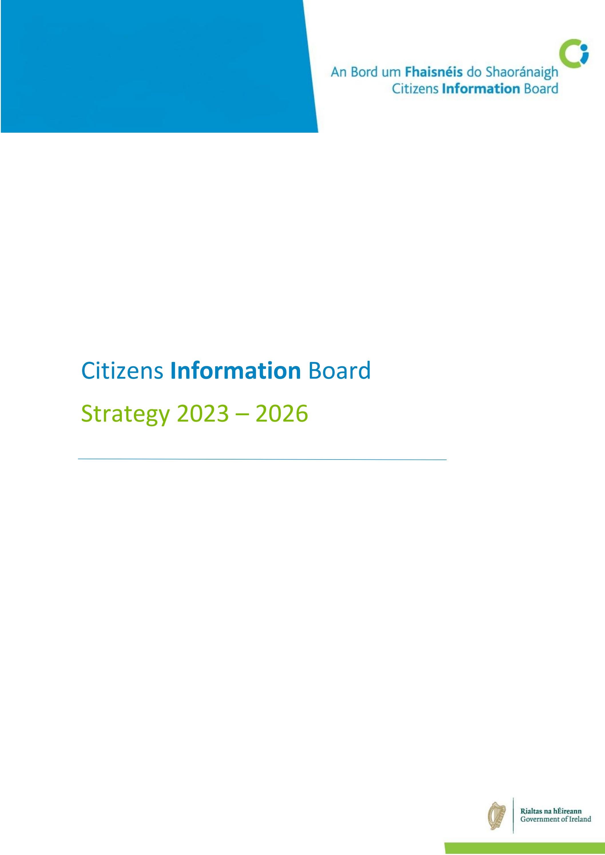 CIB Strategy 2023 - 2026 by NorthLeinsterCIS - Issuu