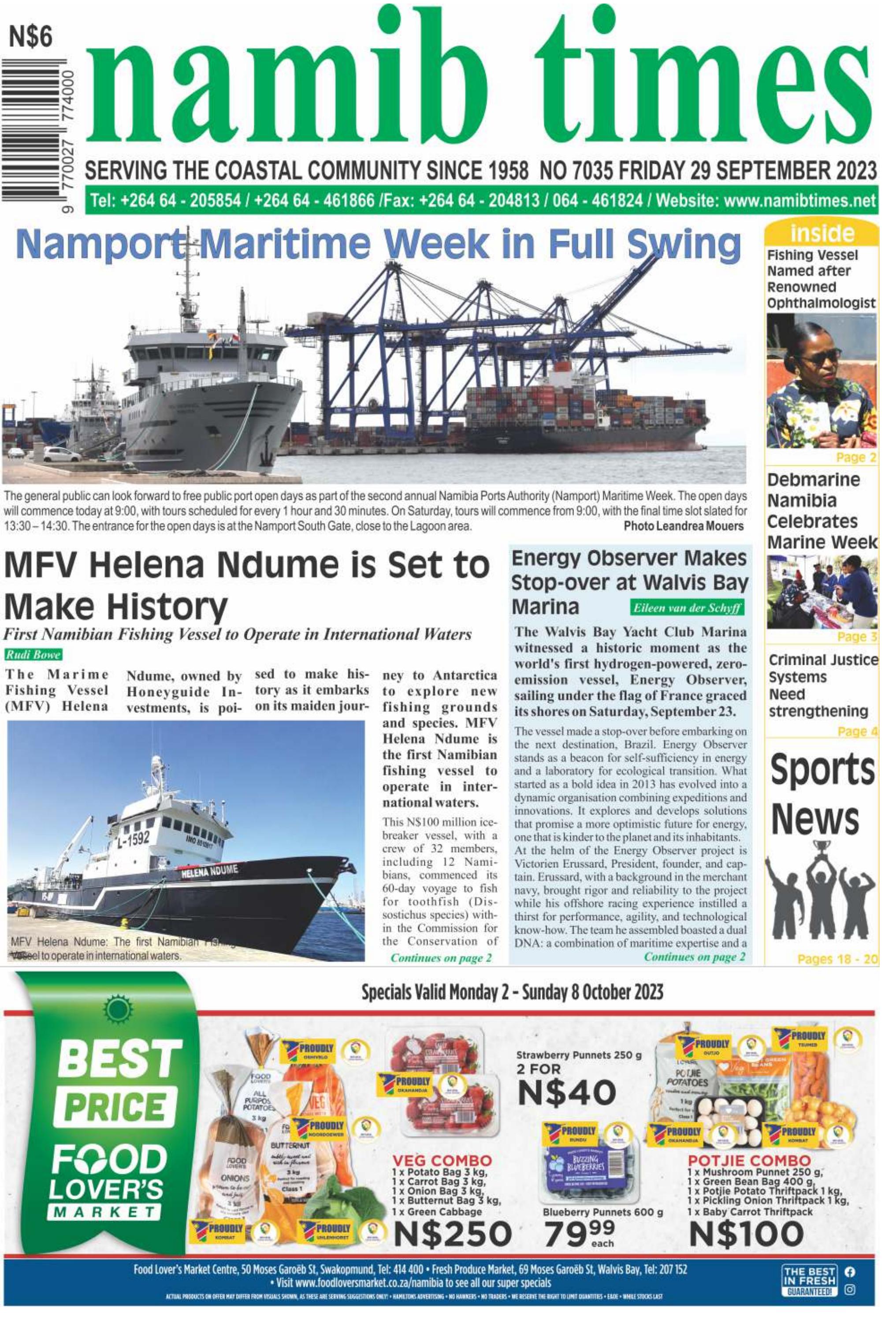 29 sept namib times e-edition by Namib Times Virtual - Issuu