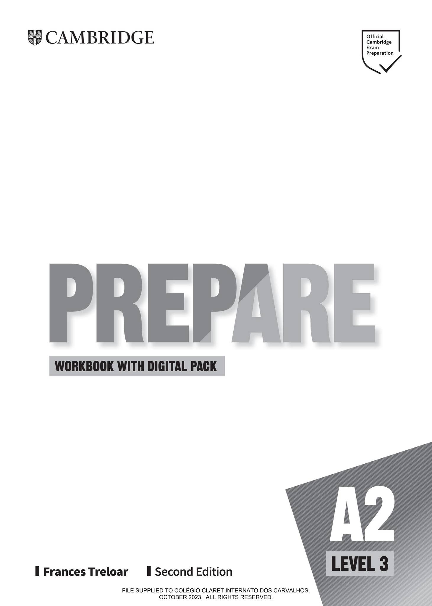 Prepare Second edition Level 3 Workbook by Cambridge English - Issuu