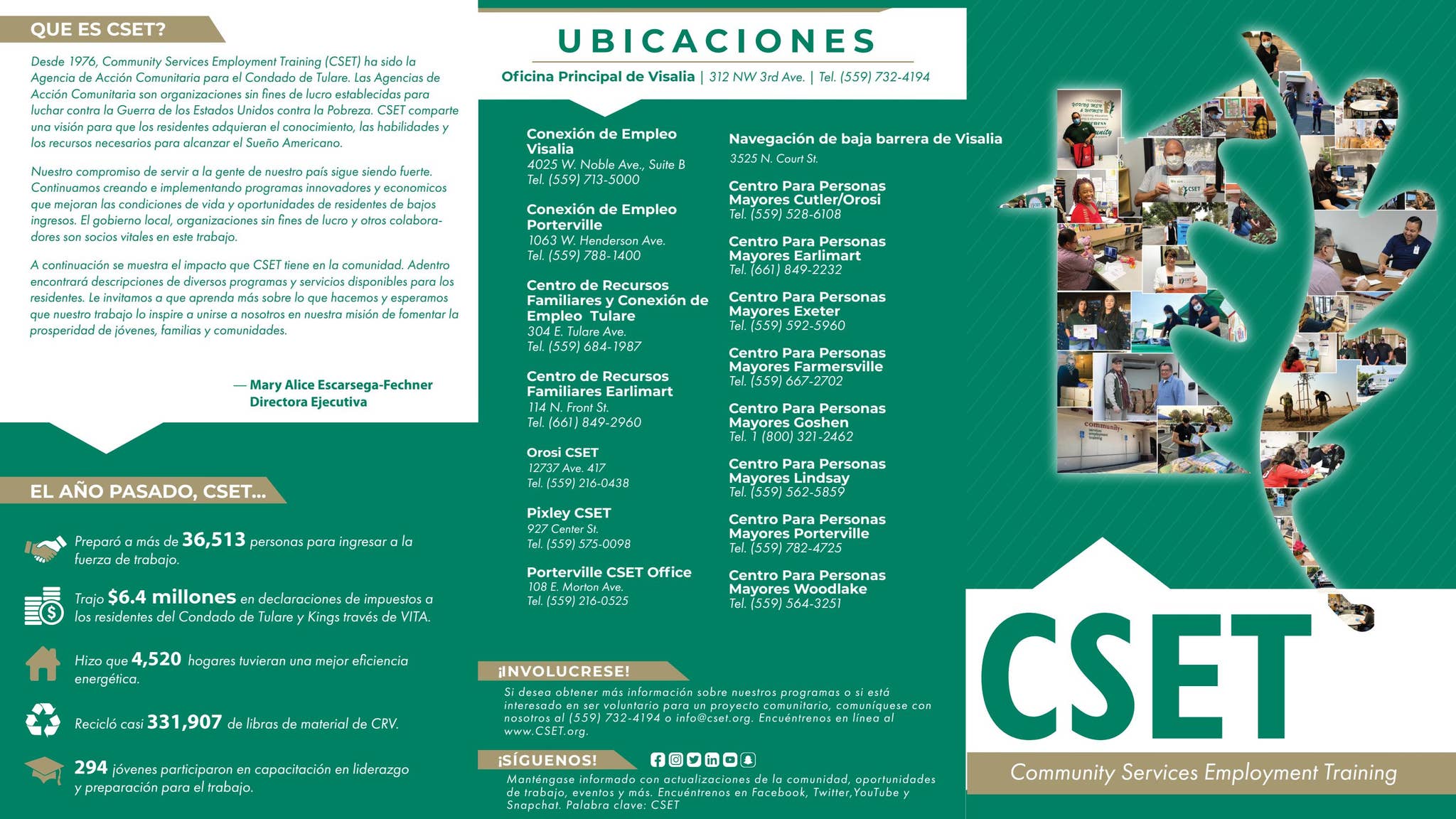 CSET Brochure (Spanish) by Community Services Employment Training (CSET ...