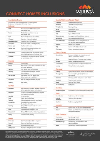 Connect Homes Inclusions by edenbraehomes - Issuu