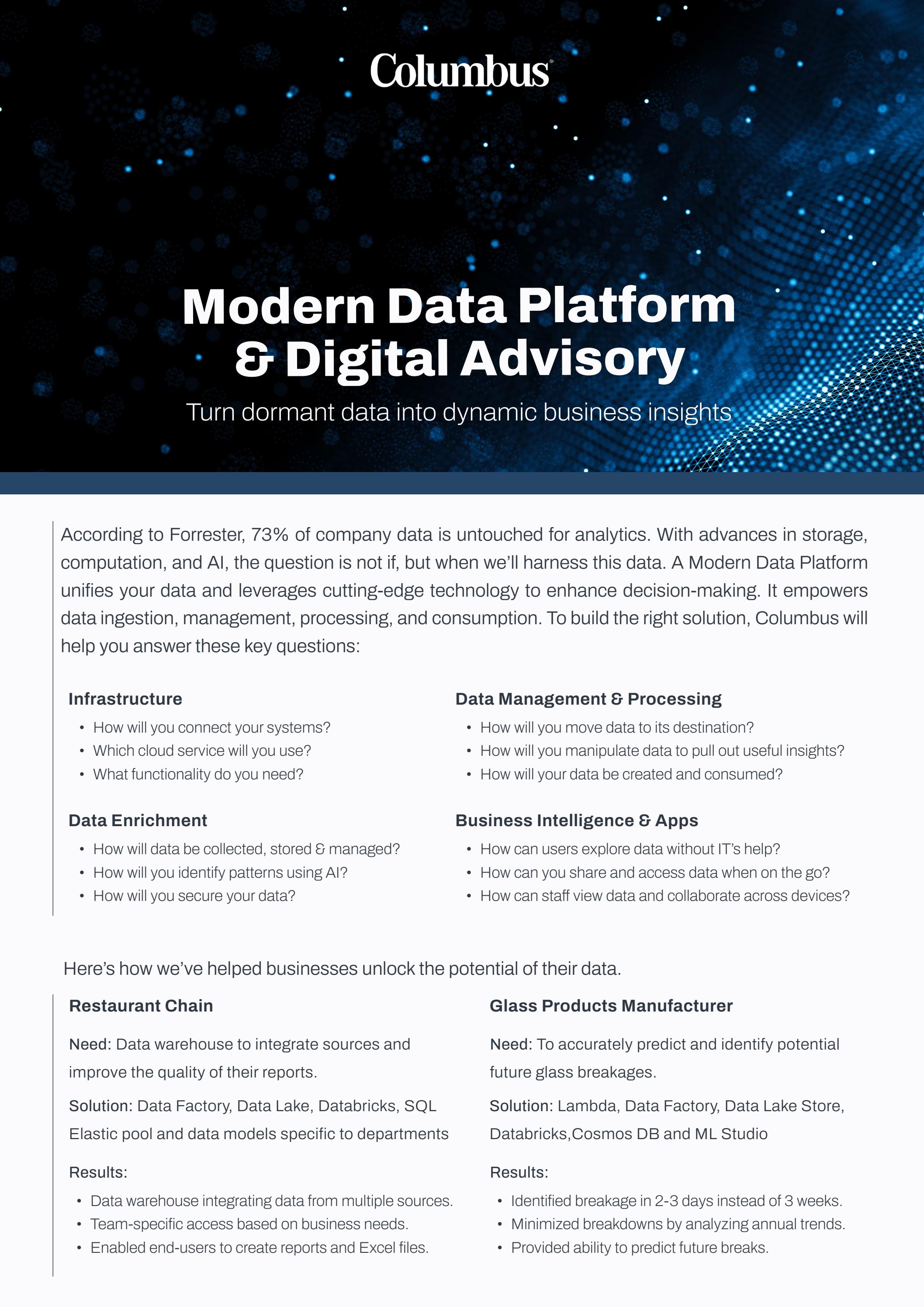 Columbus | Modern Data Platform by Columbus-US - Issuu