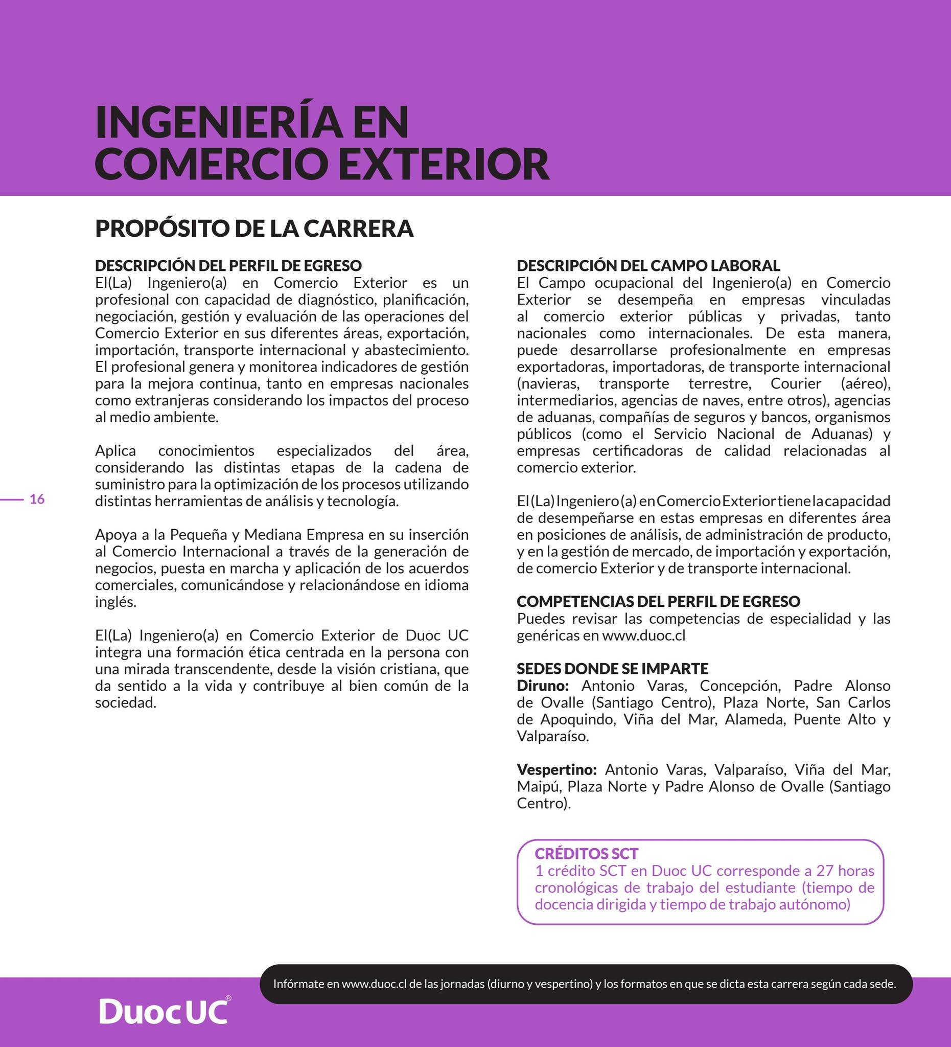 Ingeniería en Comercio Exterior - Malla 2024 by Duoc UC - Issuu