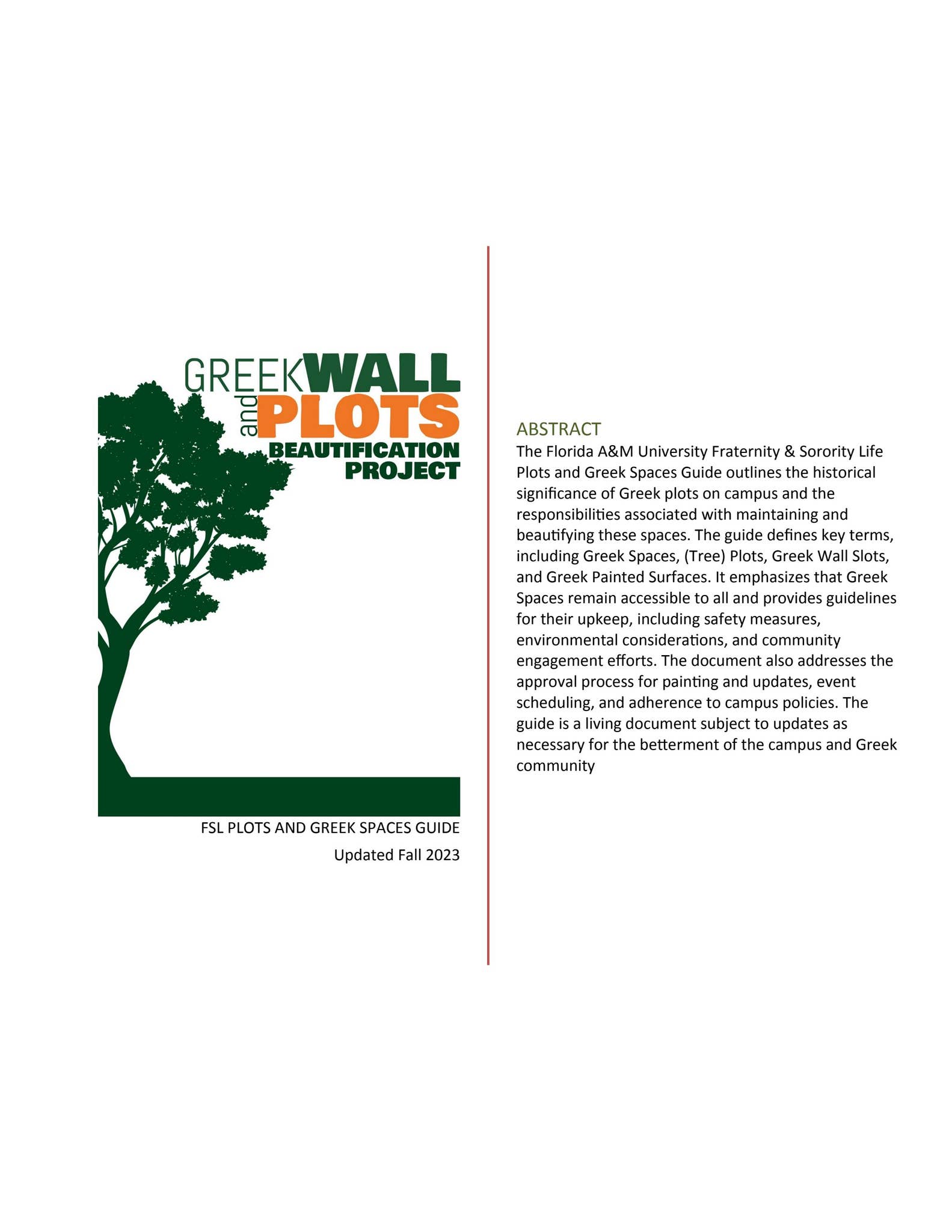FAMU FSL Plots and Greek Spaces Guide _ Updated F23 by FAMU GreekLife ...