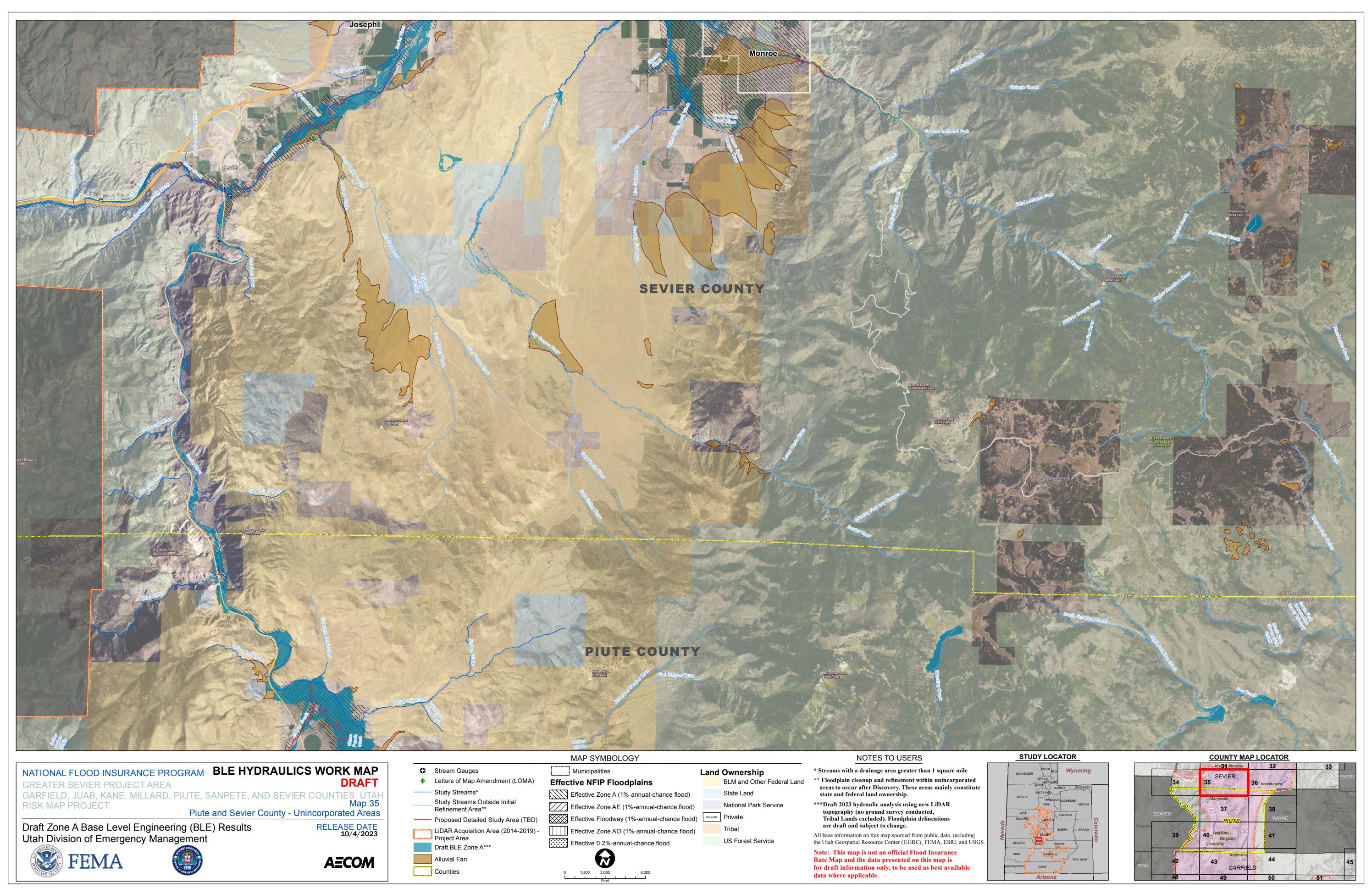 Piute Unincorporated Discovery Maps by Utah Division of Emergency ...