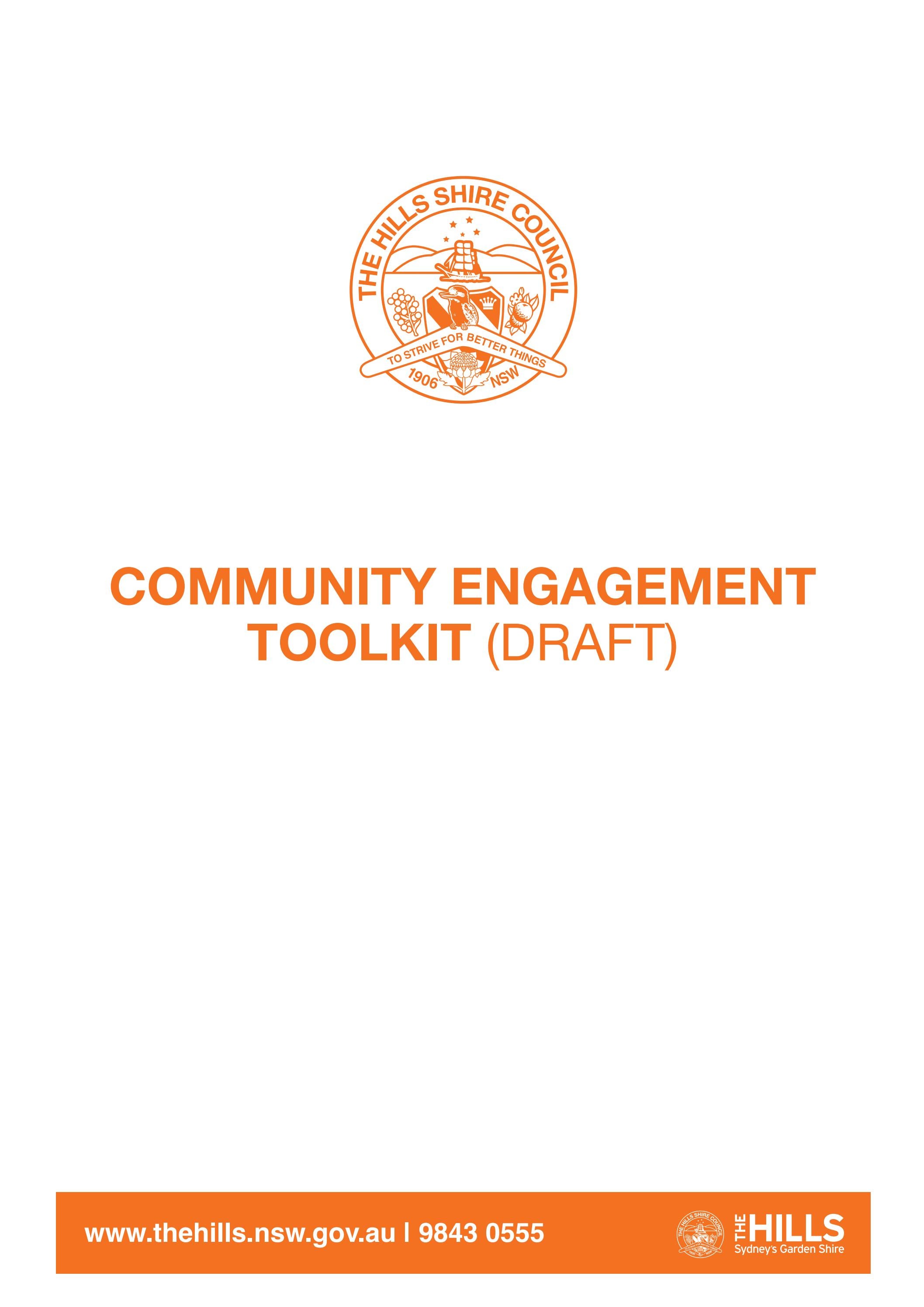 Draft Community Engagement Toolkit by thehillsshirecouncil - Issuu