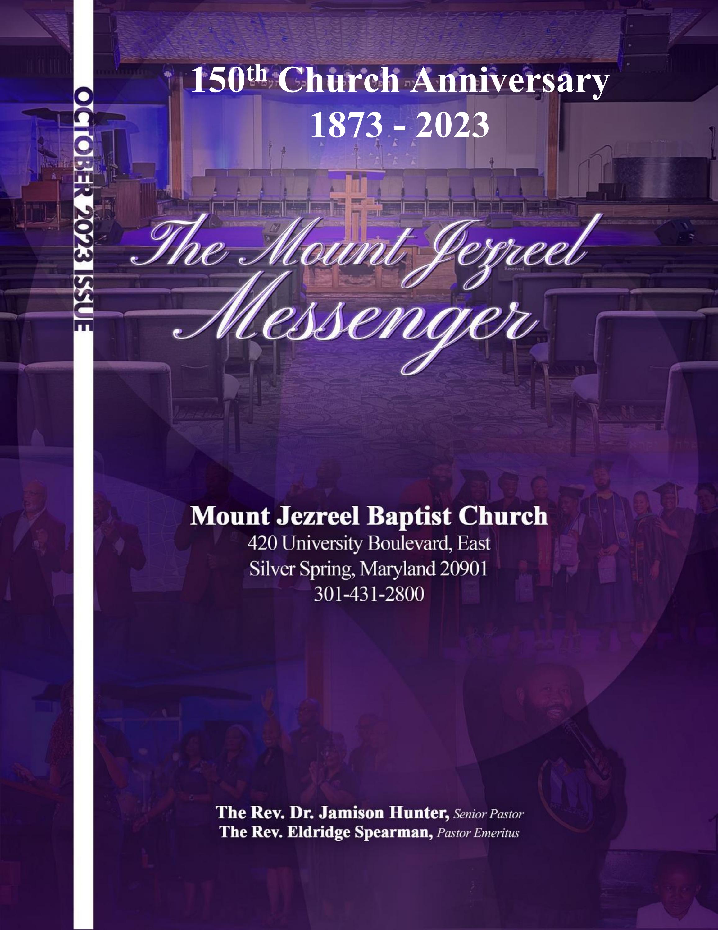Mount Jezreel Messenger October 2023 Issue by Mount Jezreel Baptist ...