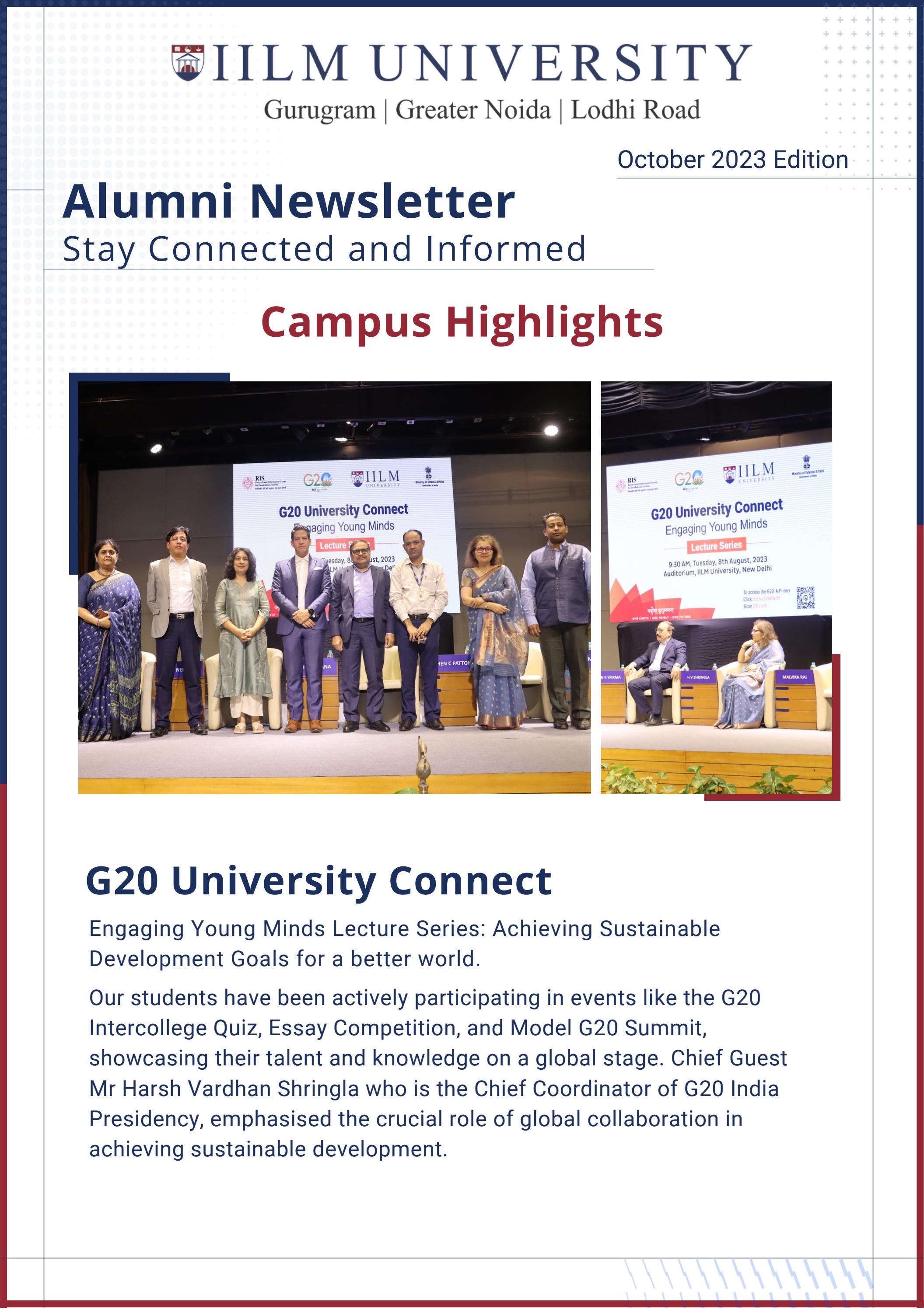 IILM Alumni Newsletter | October 2023 by IILM - Issuu