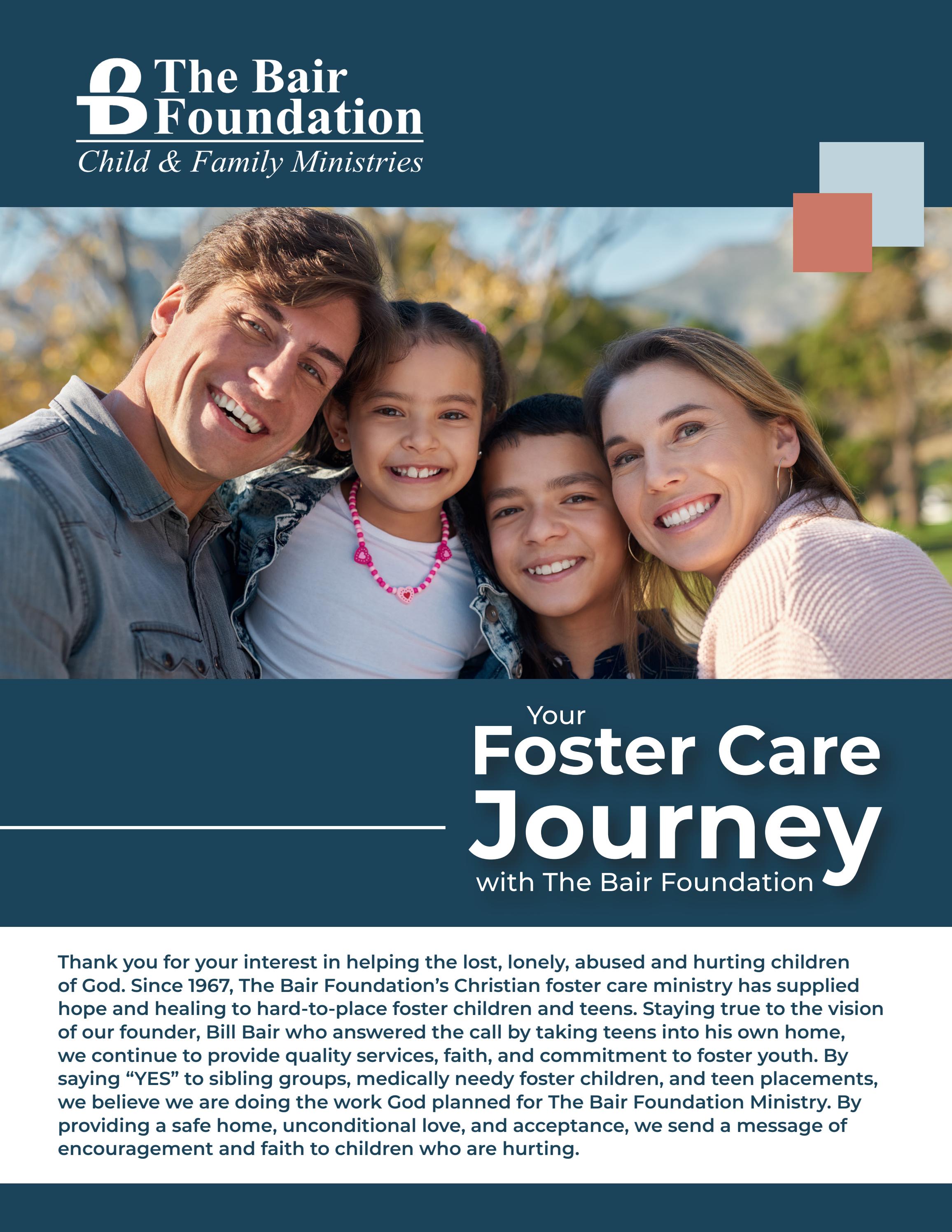 The Bair Foundation Foster Parent Digital Brochure by The Bair Foundation - Issuu