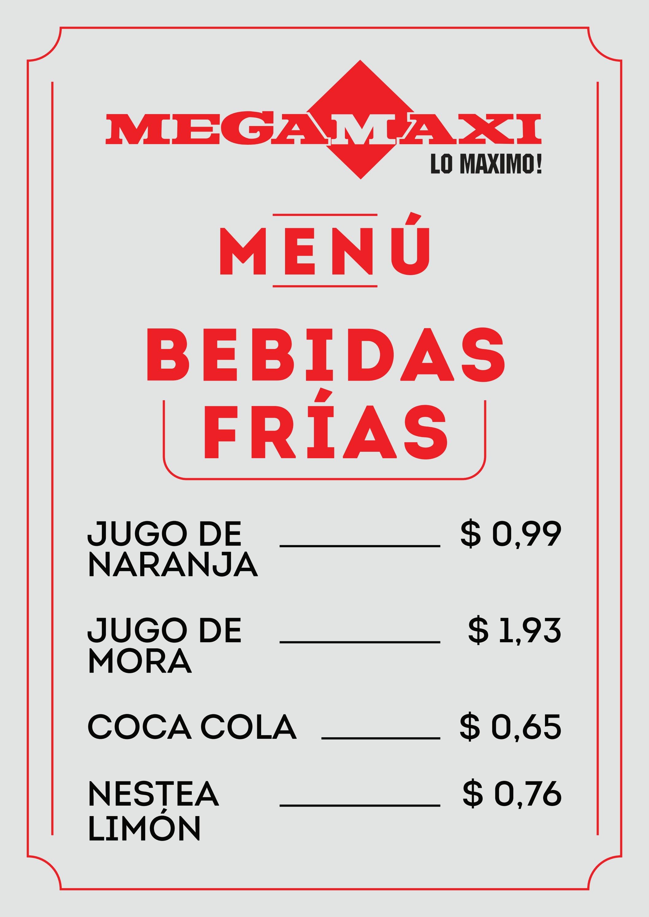 Menú Cafetería Megamaxi by Corporación Favorita - Issuu