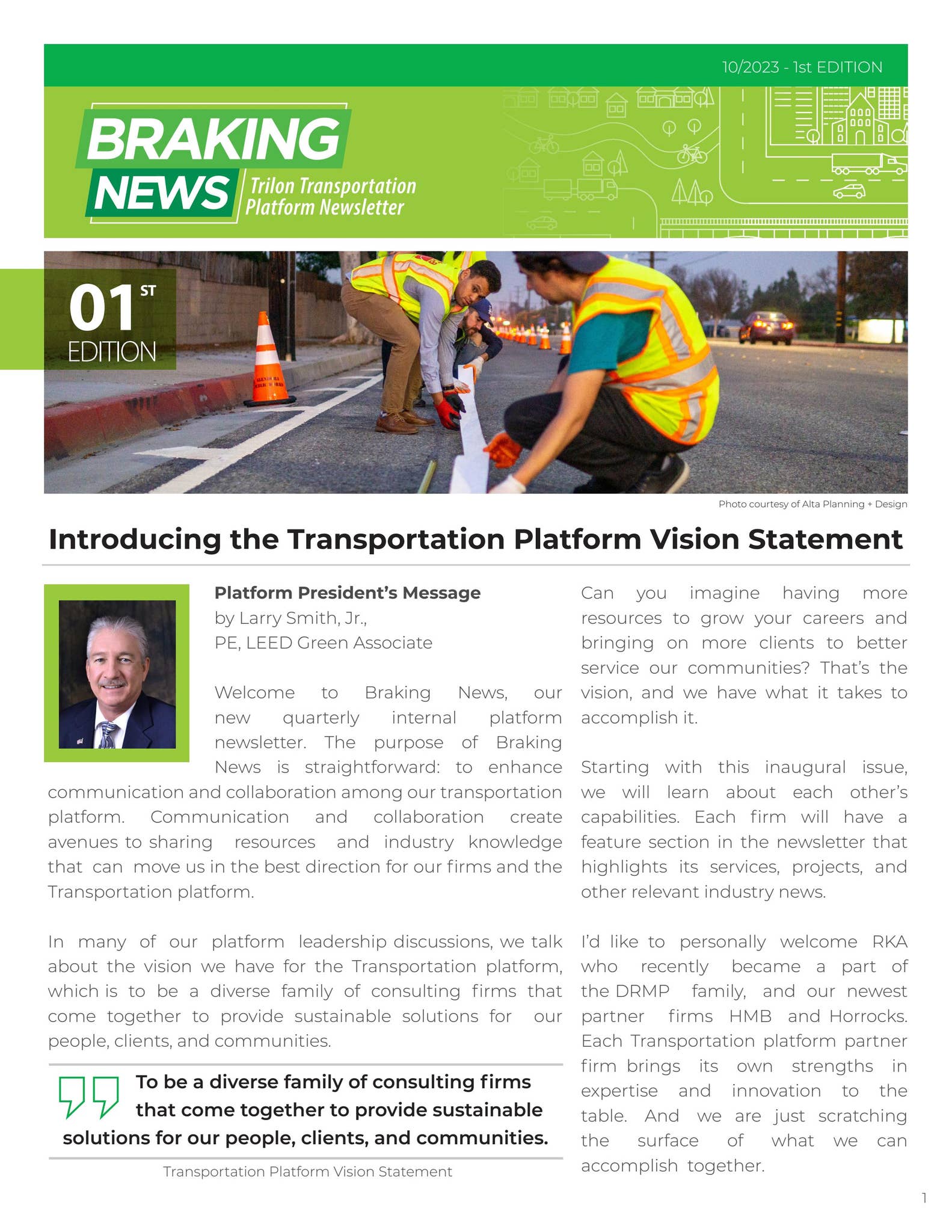 Trilon Transportation Platform Newsletter by DRMP Marketing - Issuu
