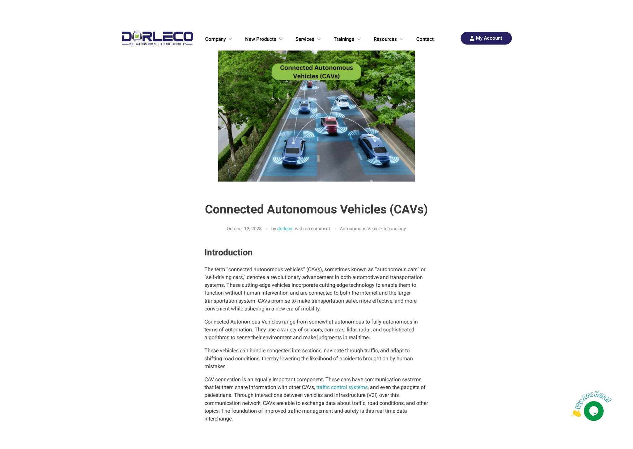 Connected Autonomous Vehicles (CAVs) | Dorleco by Dorle Controls - Issuu