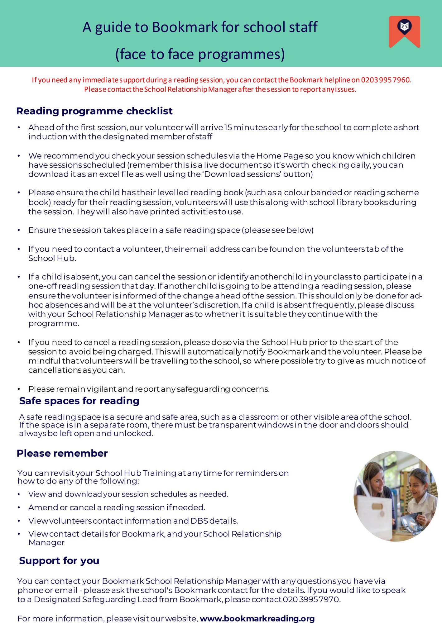 Face-to-face schools - quick start guide by bookmarkreading - Issuu