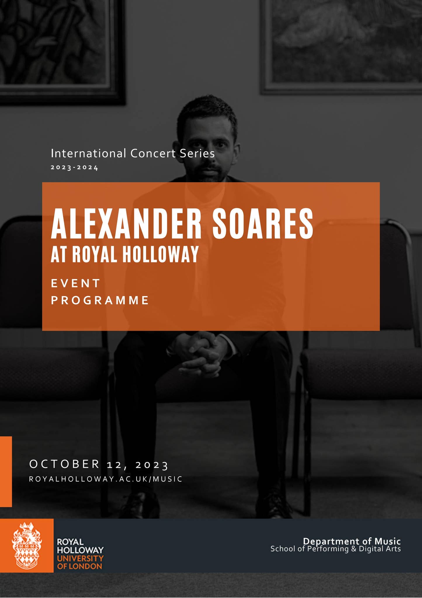 Alexander Soares at Royal Holloway - 12 October 2023 - Digital ...