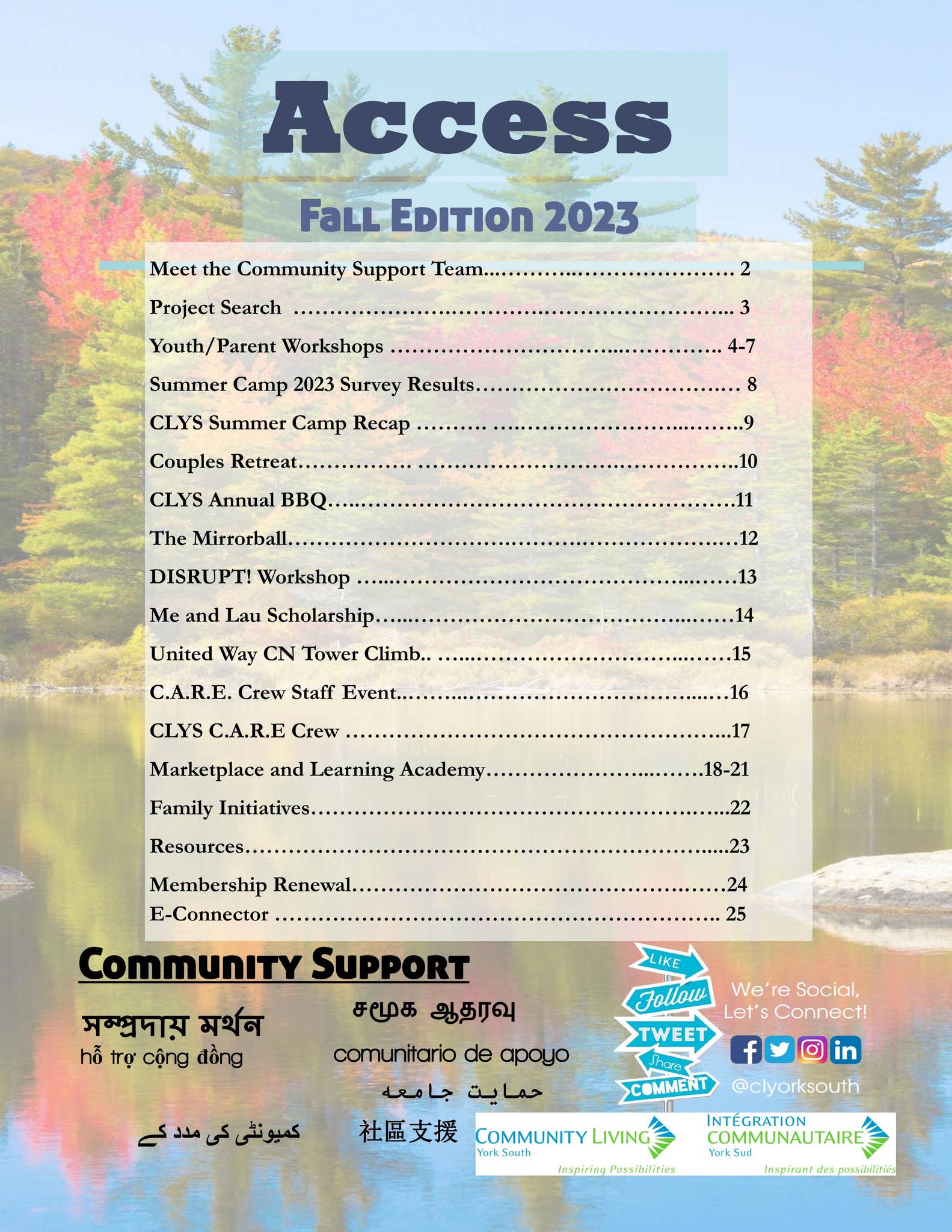 Access Newsletter Fall Edition 2023 by CLYorkSouth - Issuu