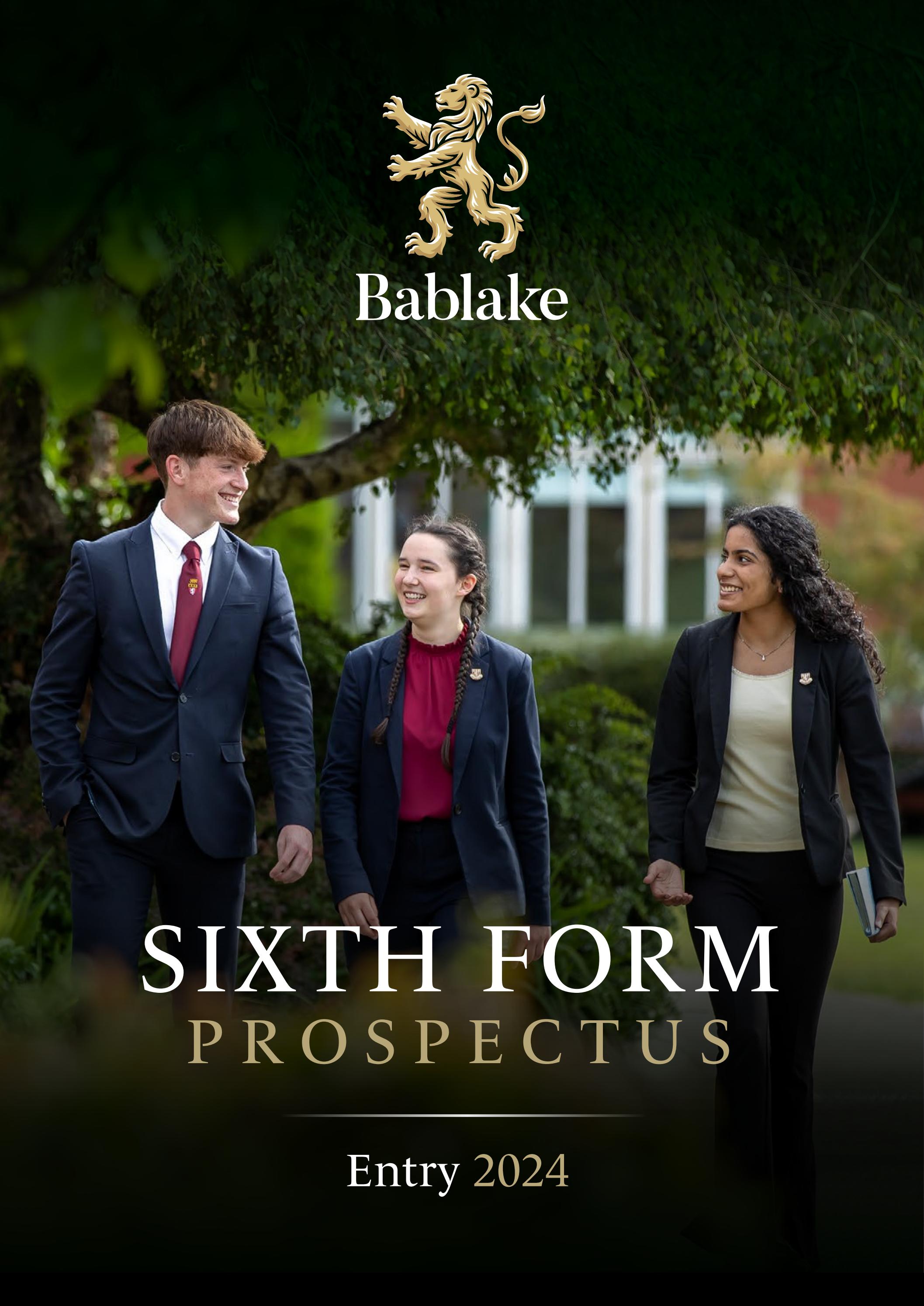 Bablake Sixth Form Prospectus - Entry 2024 by Bablake - Issuu