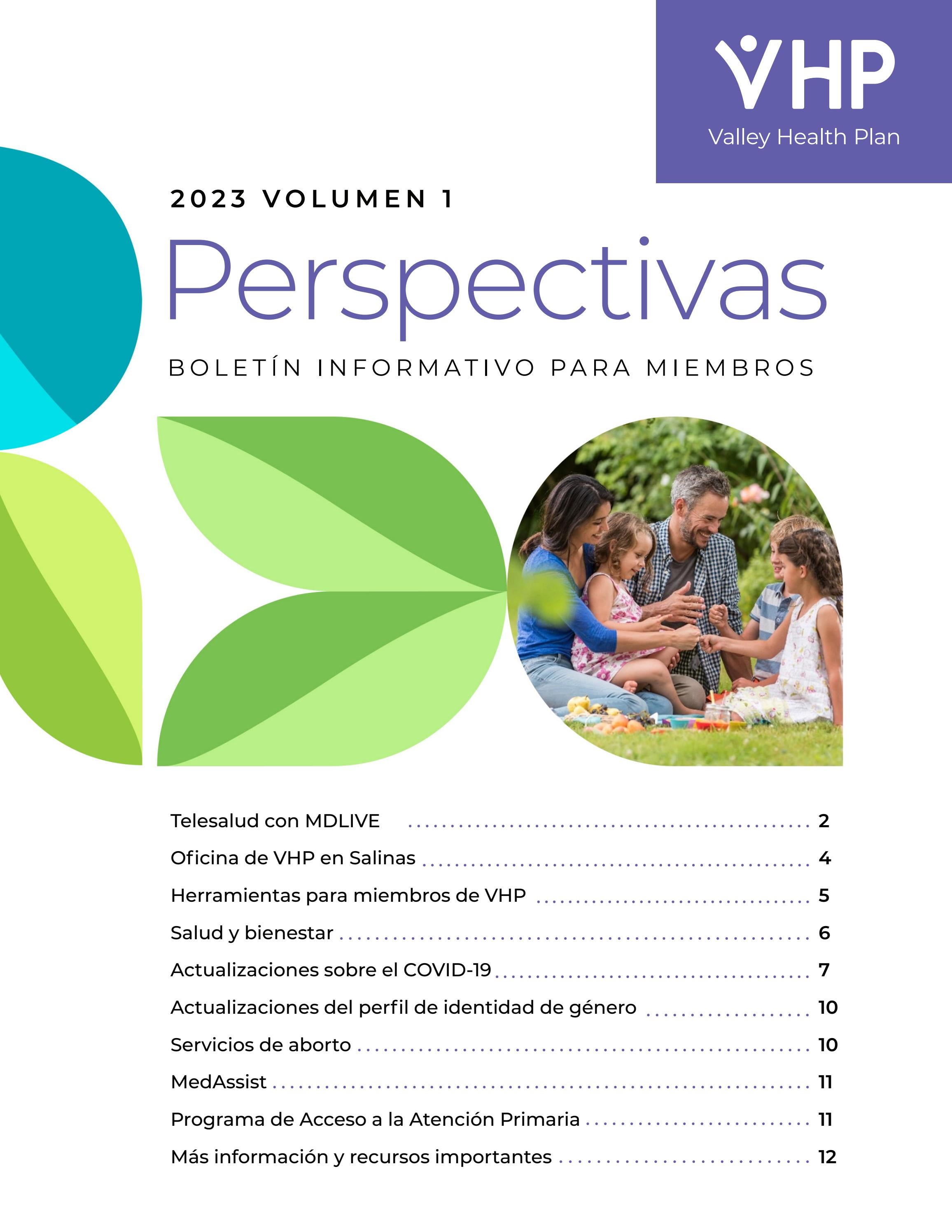 VHP Perspectives Volumen Uno De 2023 by Valley Health Plan - Issuu