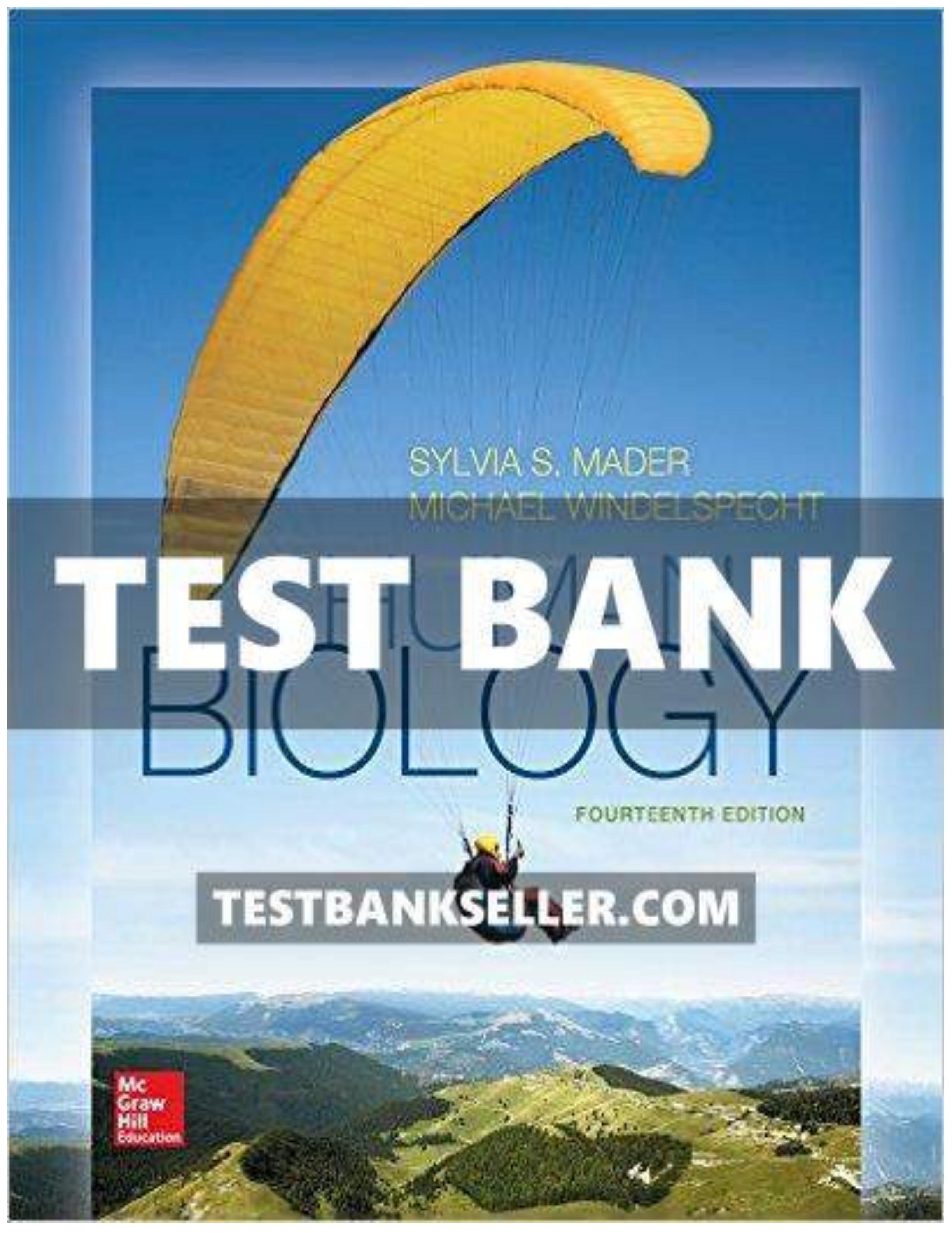 TEST BANK for Human Biology 14th Edition by Mader Sylvia & Windelspecht ...
