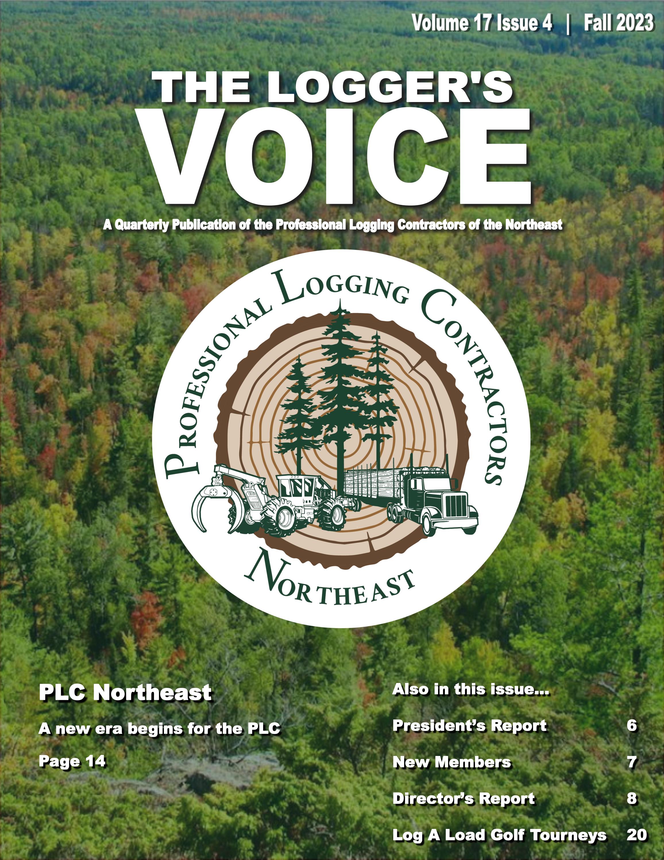 The Logger's Voice Fall 2023 edtion by Professional Logging Contractors ...