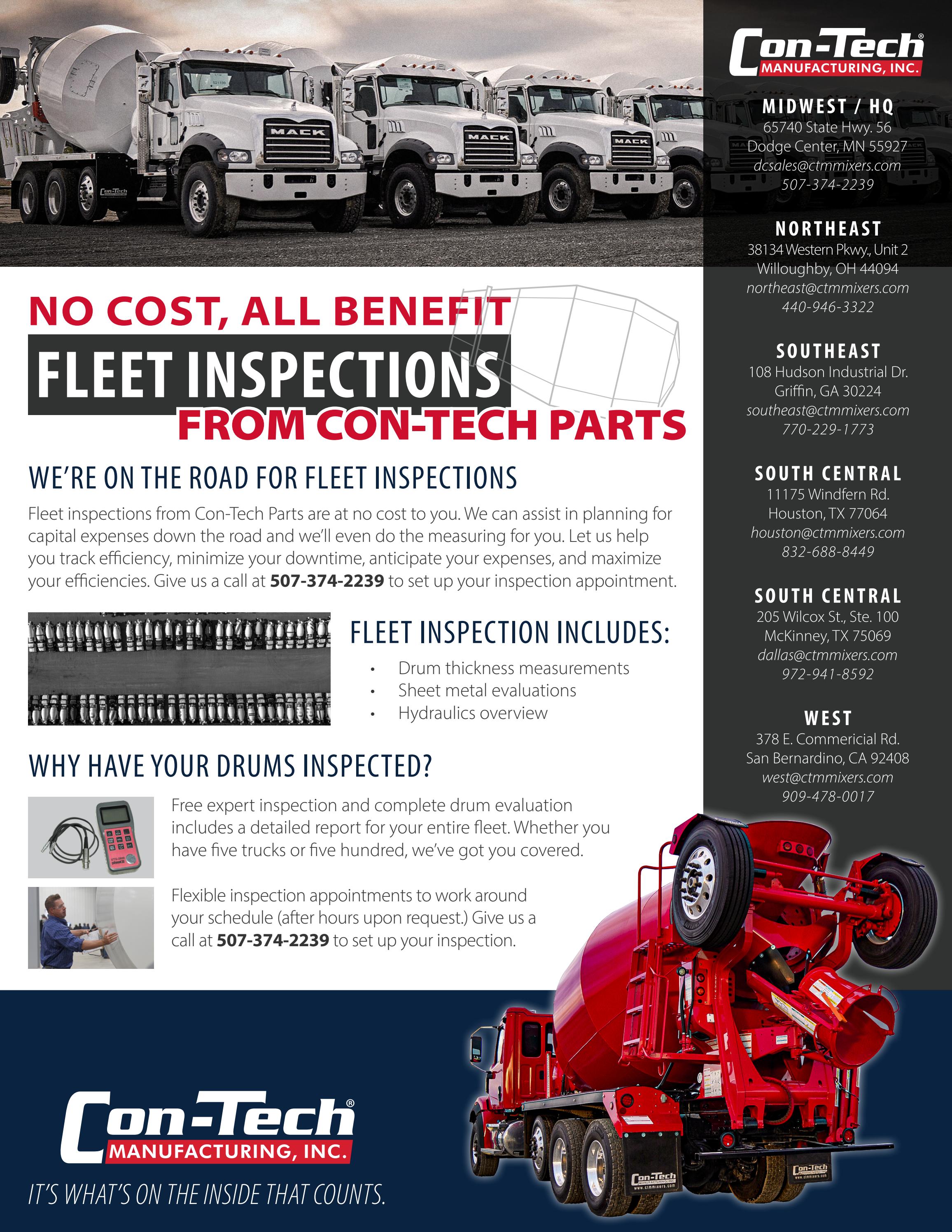 Fleet Inspections from Con-Tech Parts | No Cost, All Benefit by ...
