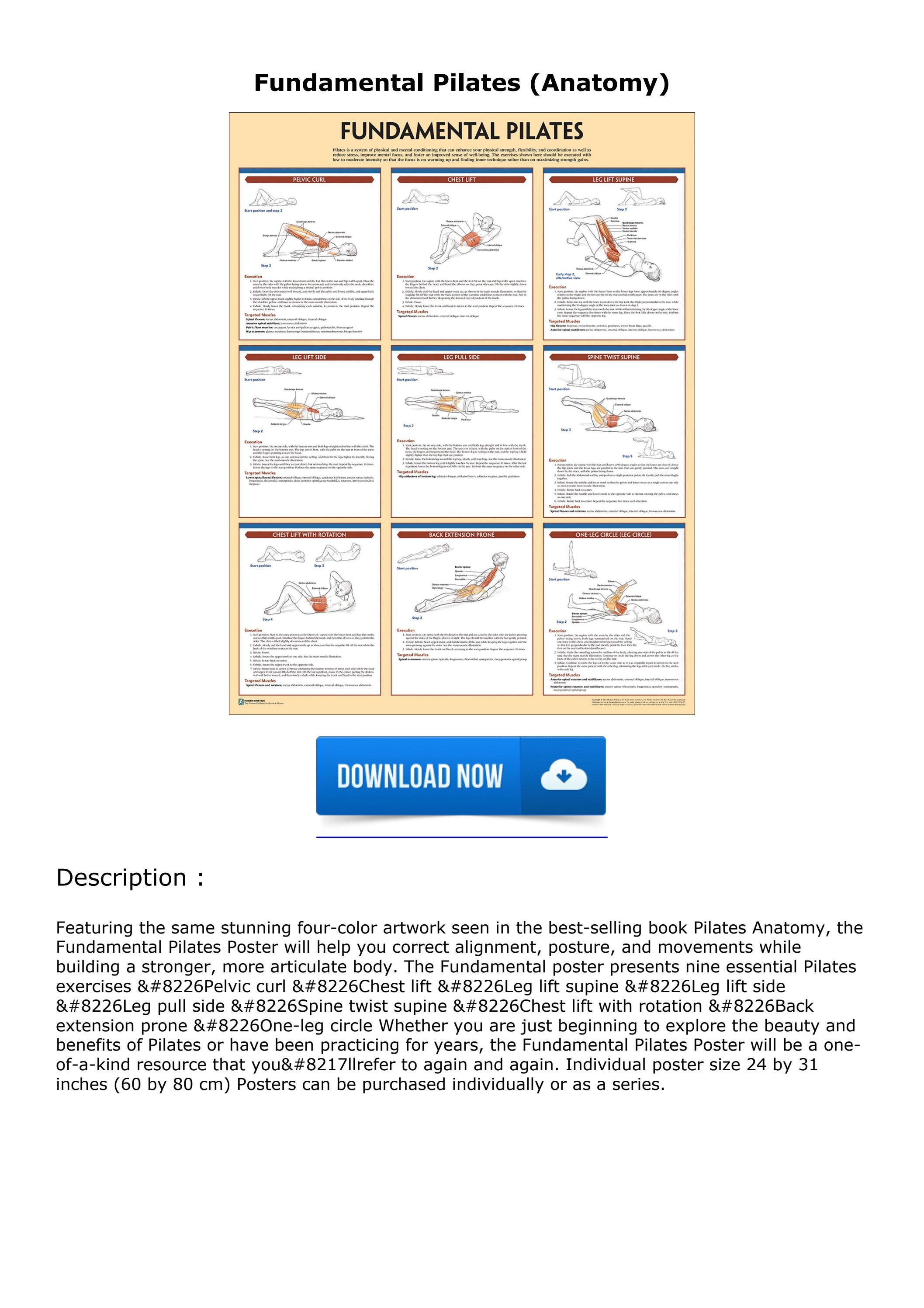 [PDF READ ONLINE] Fundamental Pilates (Anatomy) kindle by ...