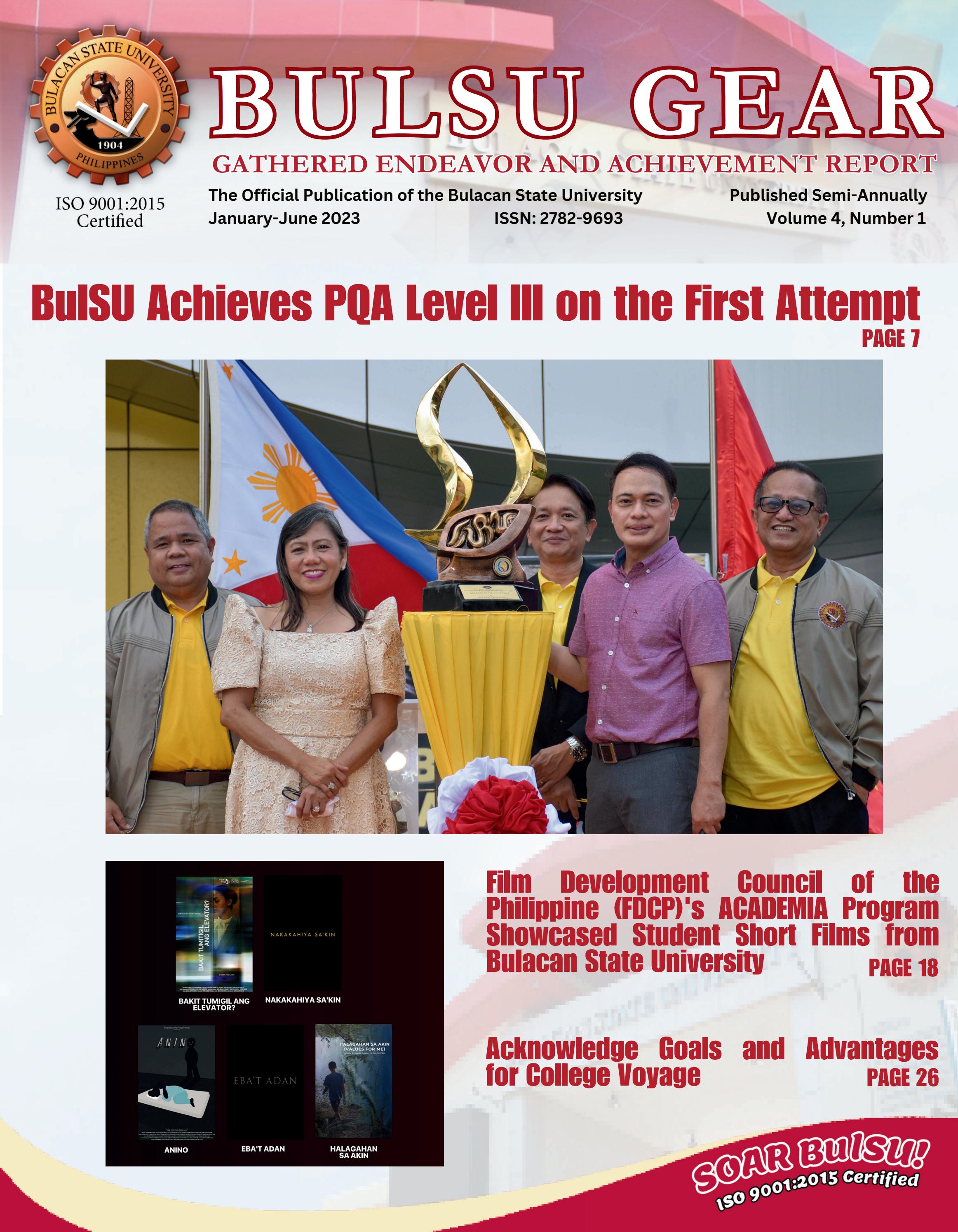 BulSU GEAR Vol.4, No.1 by Media Relations Office - Issuu