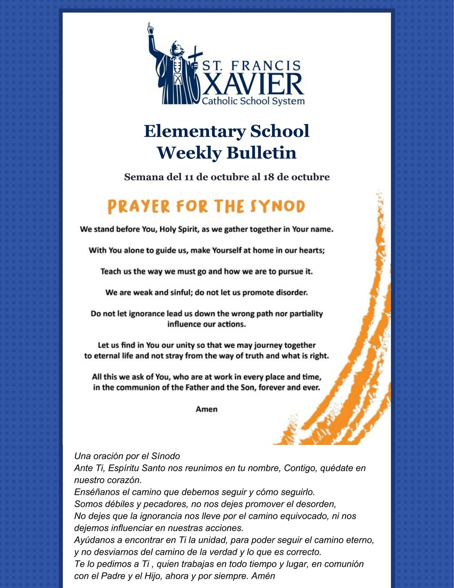 Spanish Weekly Newsletter - October 12, 2023 by XavierHawks - Issuu