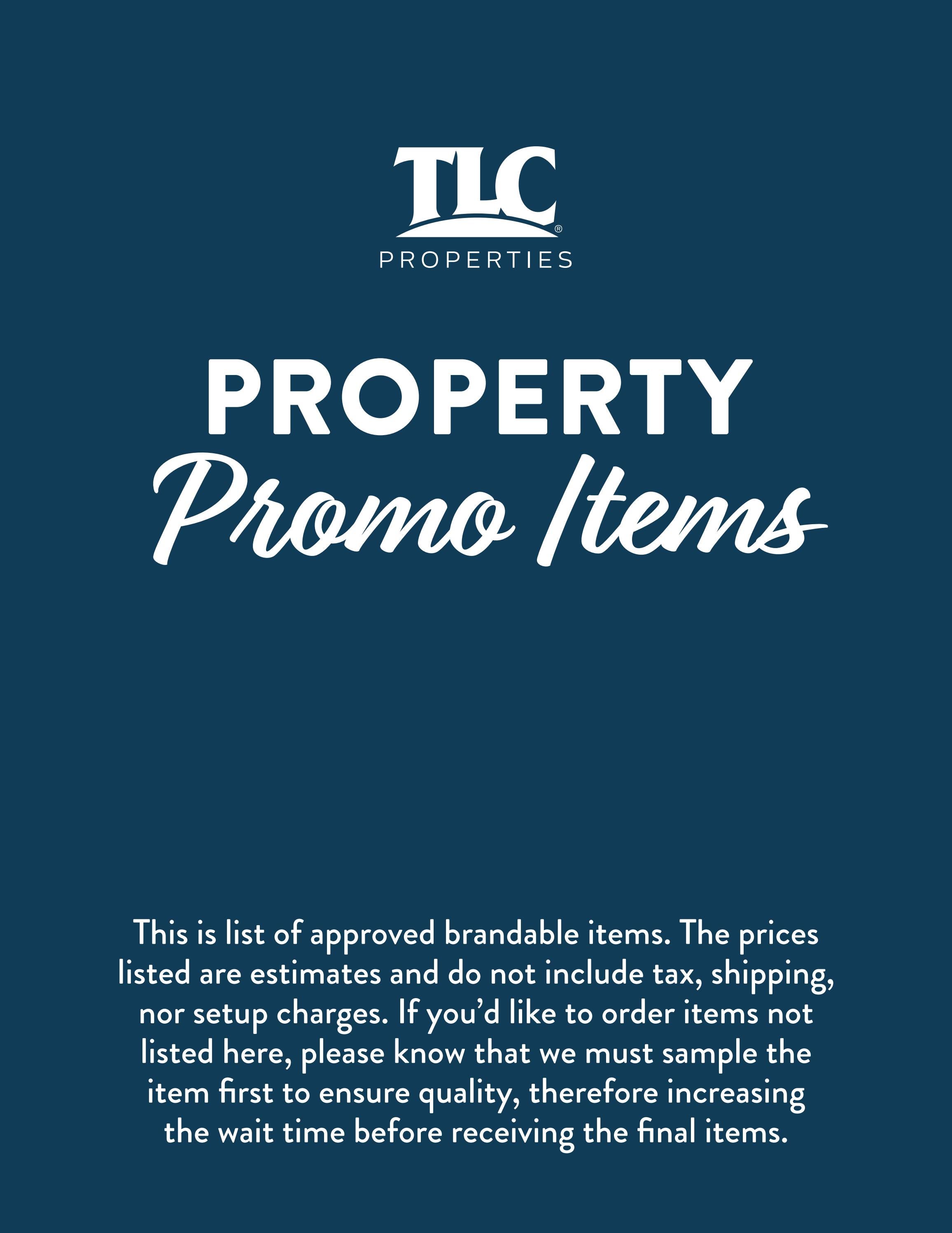Approved Property Promo Items by TLCmarketing - Issuu