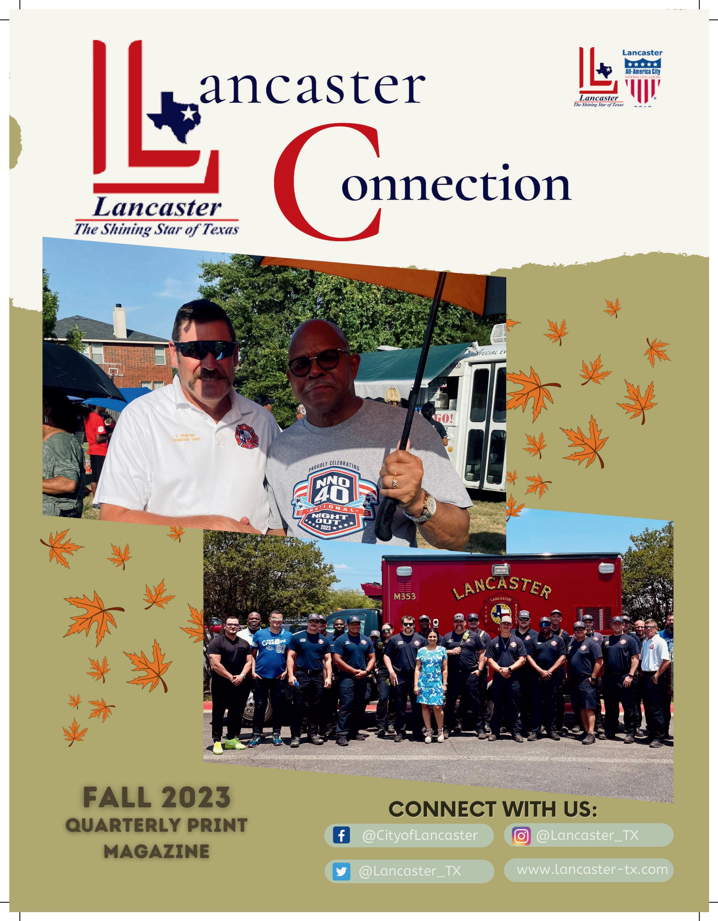 Fall 2023 Lancaster Connection by City of Lancaster, Texas - Issuu