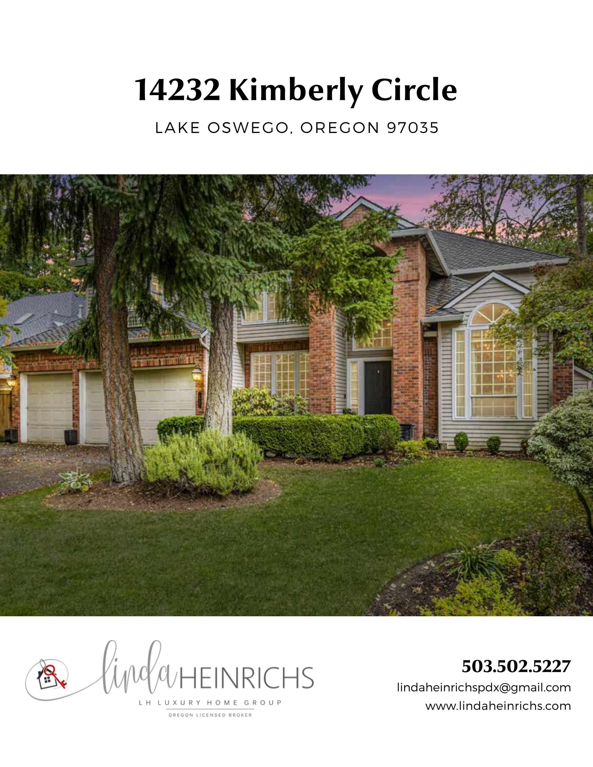 14232 Kimberly Circle, Lake Oswego, OR 97035 by Linda Heinrichs, Broker ...