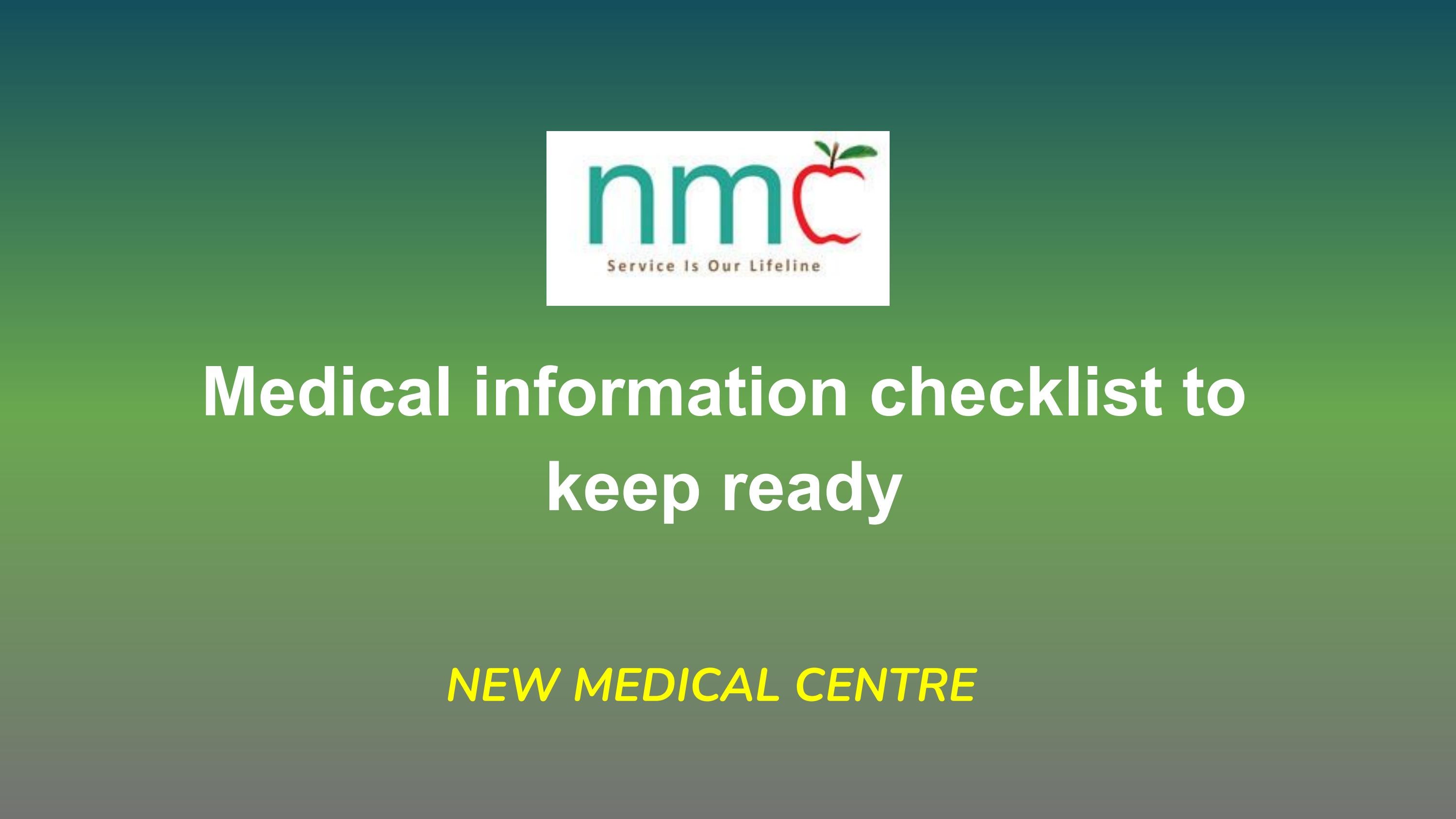 Medical information checklist to keep ready by LocalBizArticles - Issuu