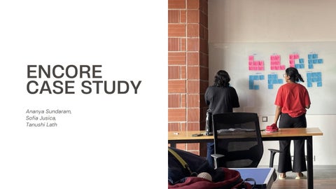 Encore case Study by tanushi lath - Issuu