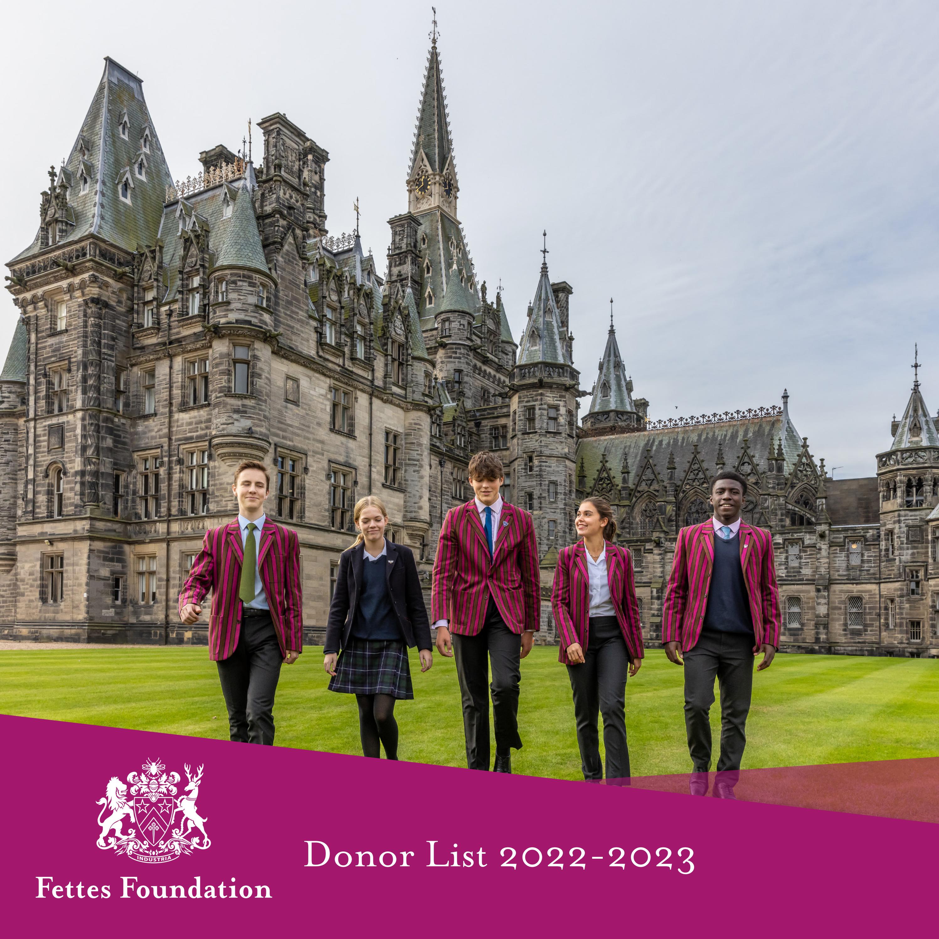 Fettes Foundation Donor List 2022-2023 by Fettes_College - Issuu